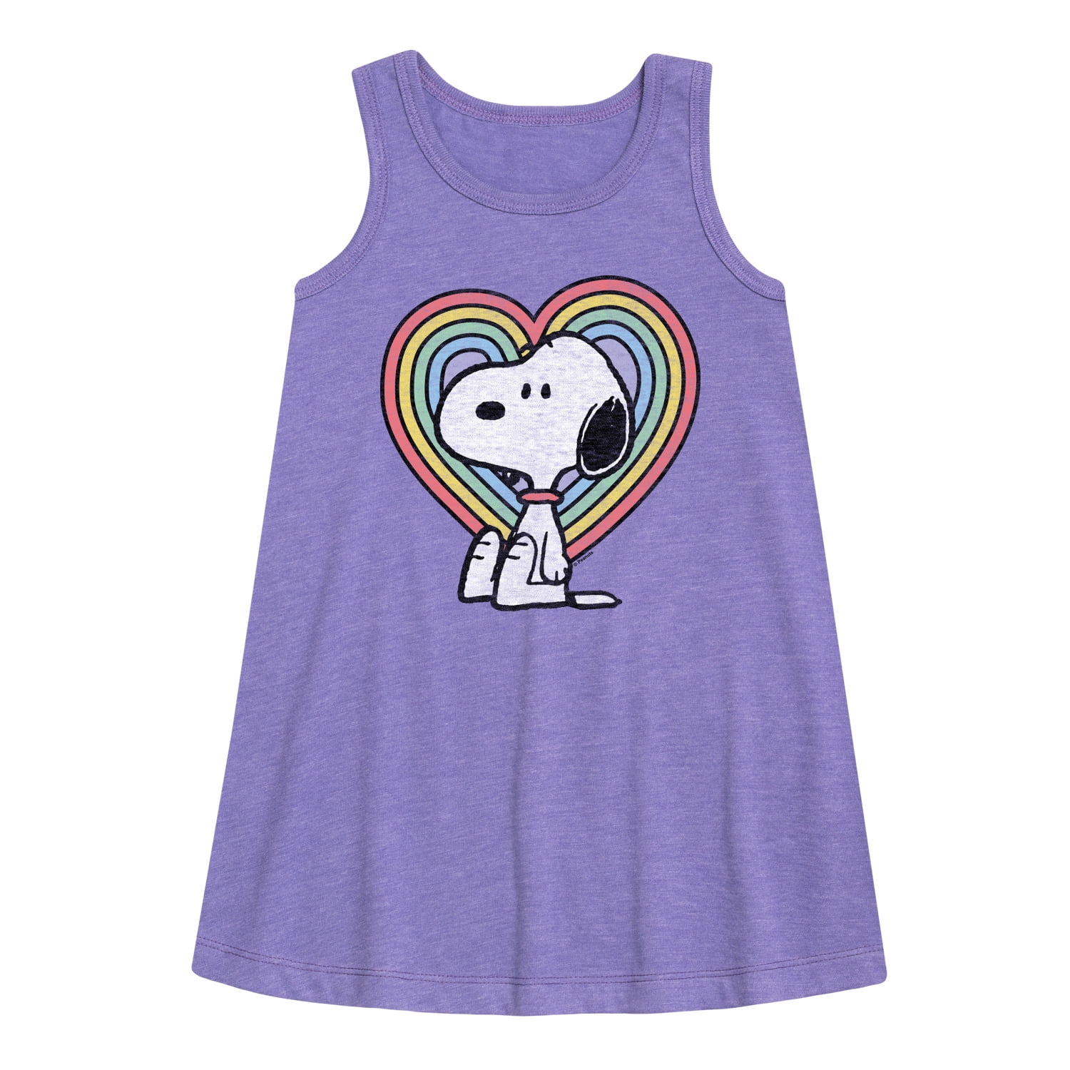 Peanuts - Snoopy Pastel Heart - Toddler & Youth Girls A-line Dress ...