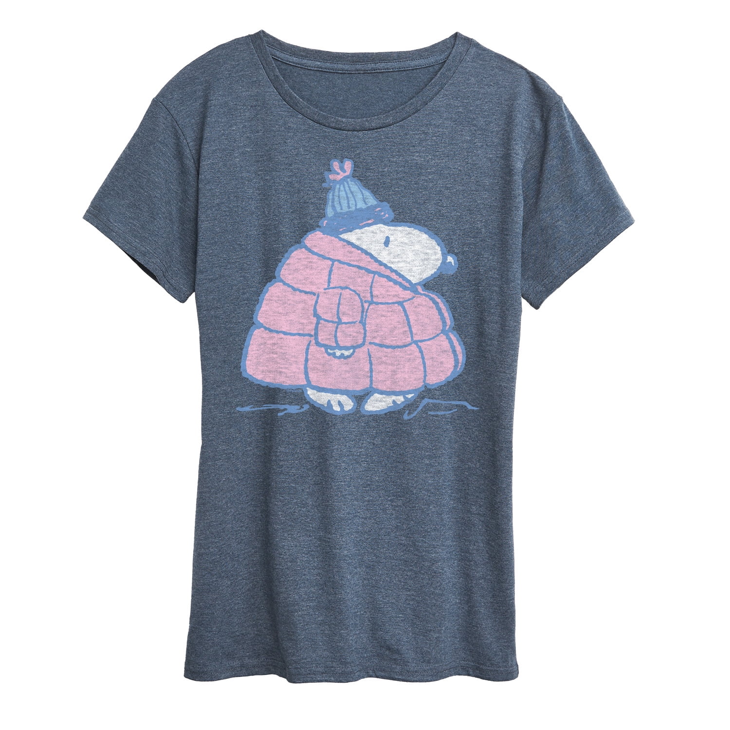 Peanuts - Snoopy Pastel Puffer Winter Coat - Women's Short Sleeve ...