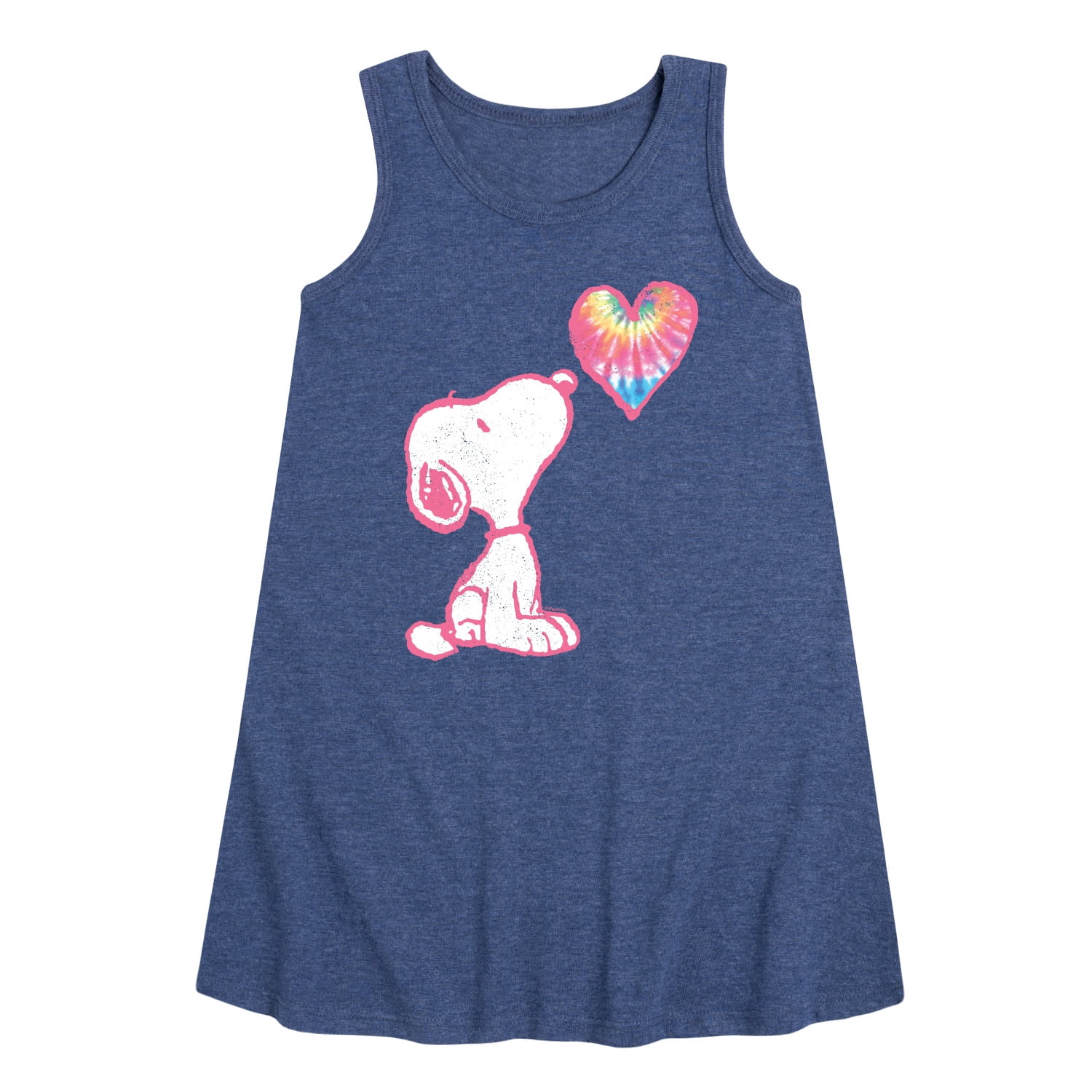 Peanuts - Snoopy Pastel Rainbow Heart - Toddler & Youth Girls A-line ...