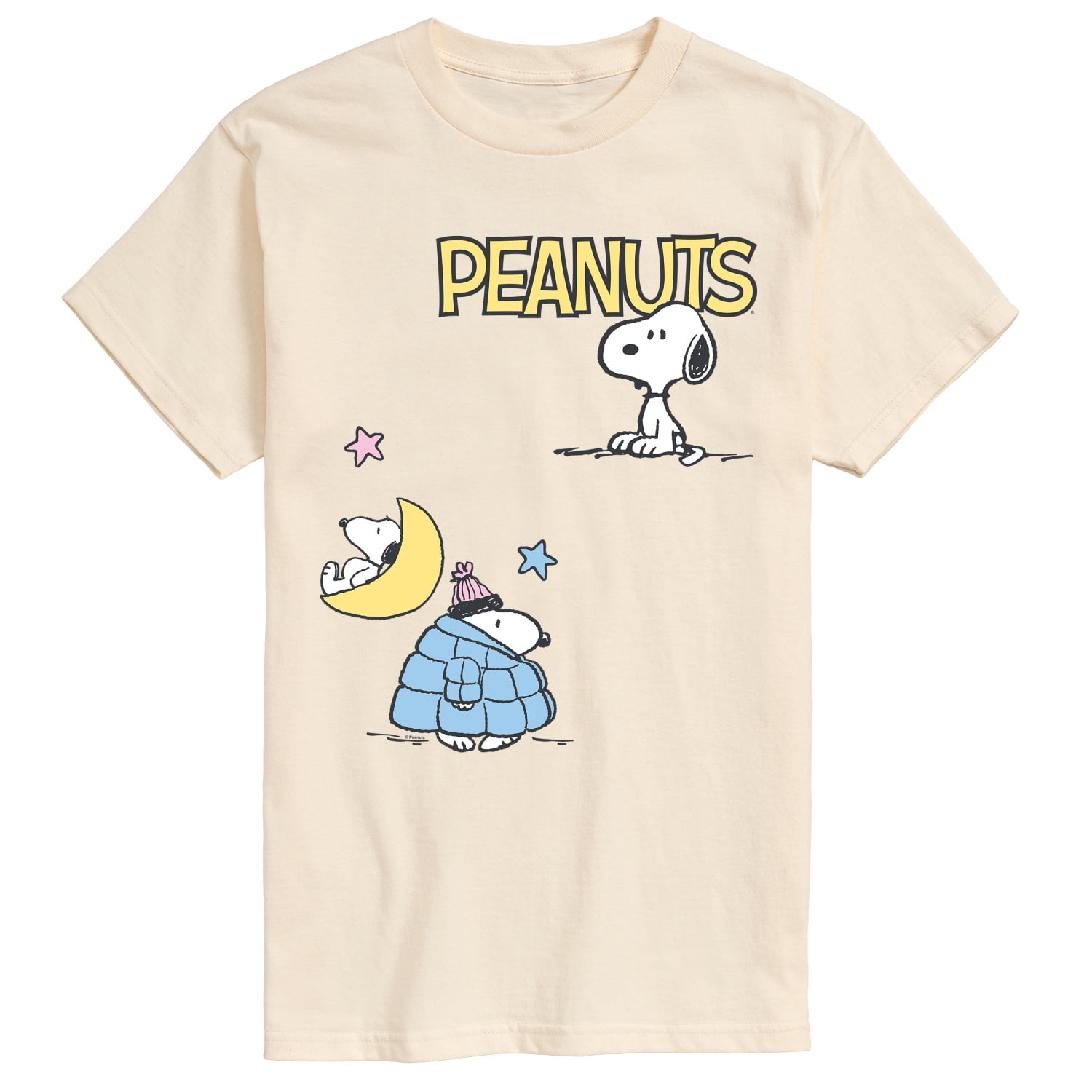 Peanuts - Snoopy Patchwork - Men's Short Sleeve Graphic T-Shirt ...