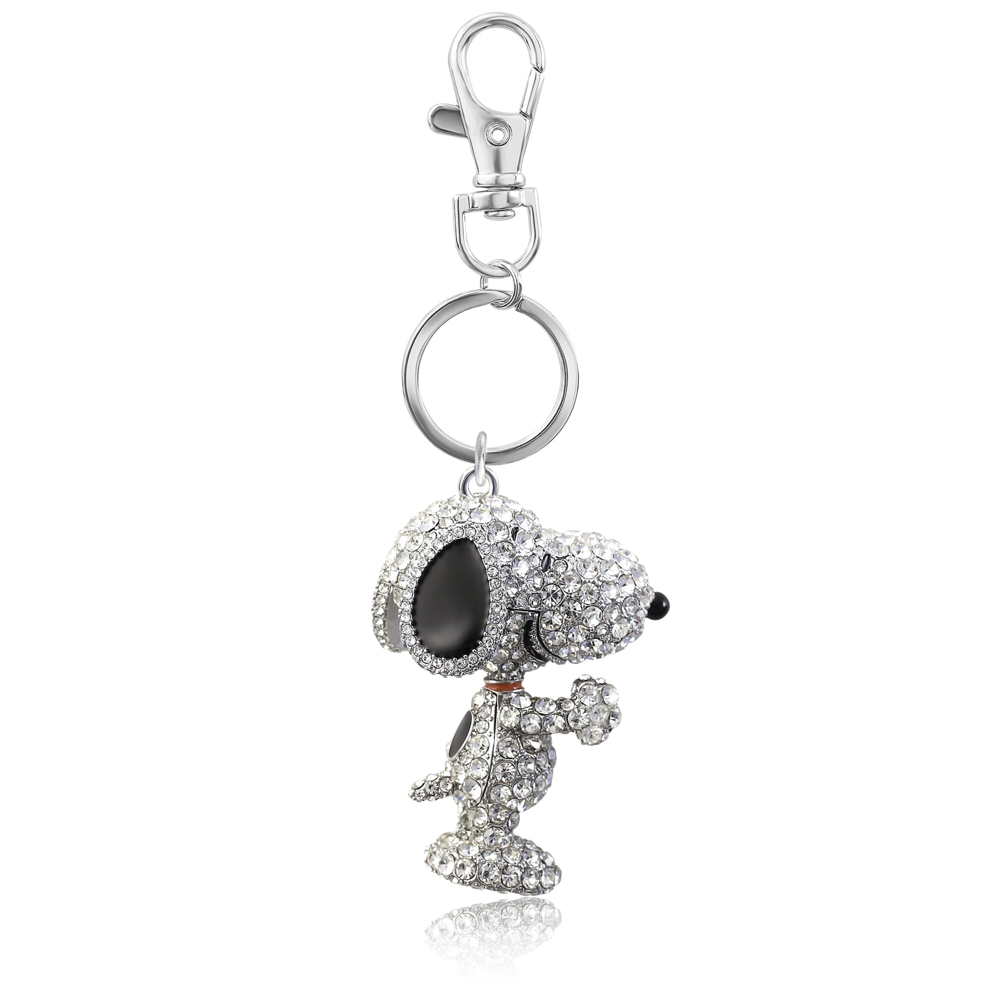 Peanuts Snoopy Pave 3D Bling Keychain - Bag Charm, Backpack Accessories ...