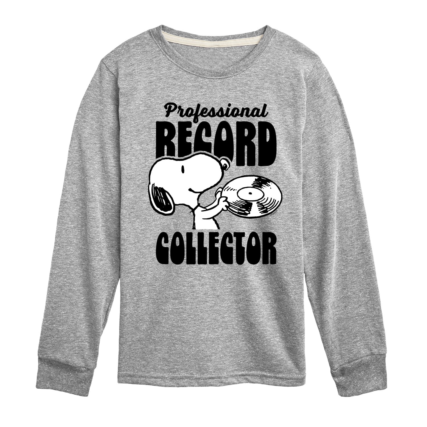 Peanuts - Snoopy Pro Record Collector - Toddler & Youth Long Sleeve ...