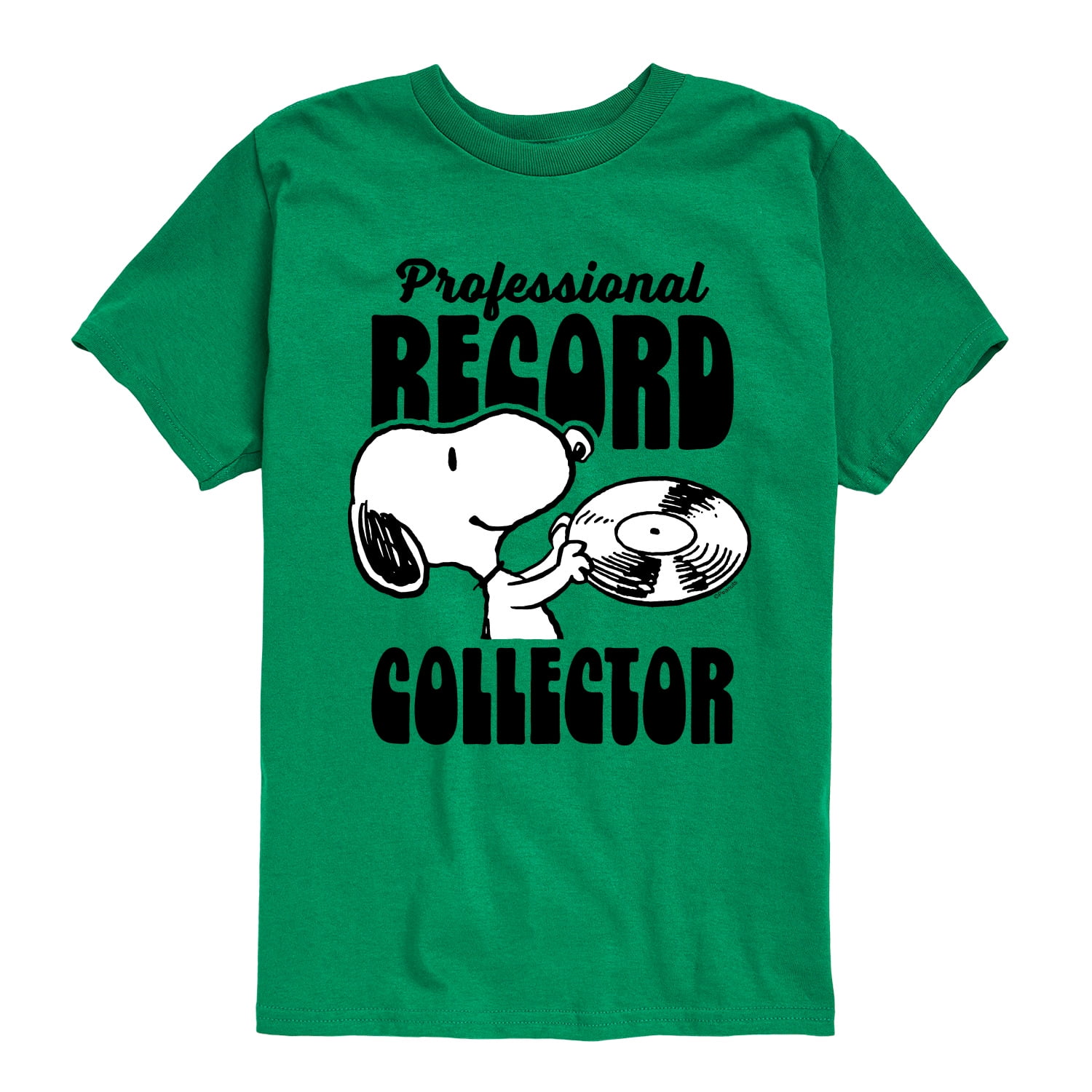 Peanuts - Snoopy Pro Record Collector - Toddler & Youth Short Sleeve ...