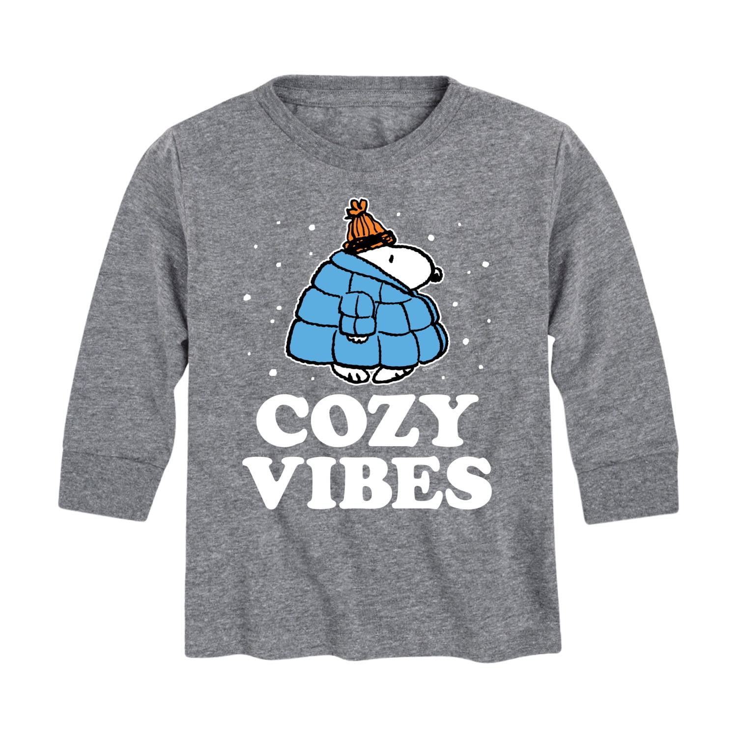 Peanuts - Snoopy - Puffer - Cozy Vibes - Toddler And Youth Long Sleeve ...