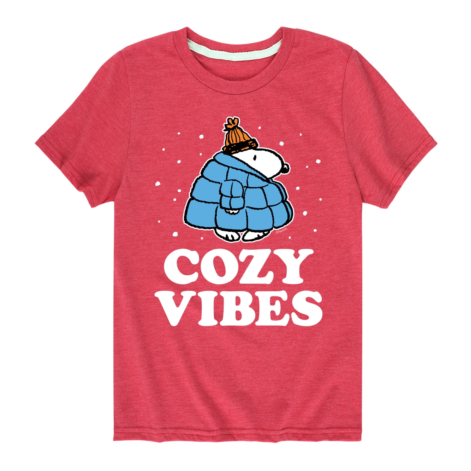 Peanuts - Snoopy - Puffer - Cozy Vibes - Toddler And Youth Short Sleeve ...