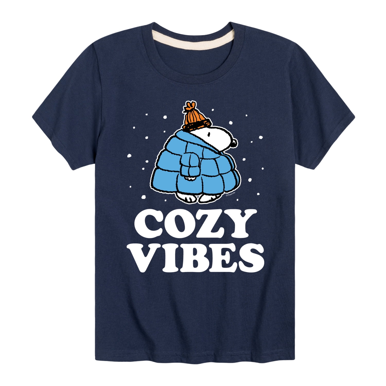 Peanuts - Snoopy - Puffer - Cozy Vibes - Toddler And Youth Short Sleeve ...