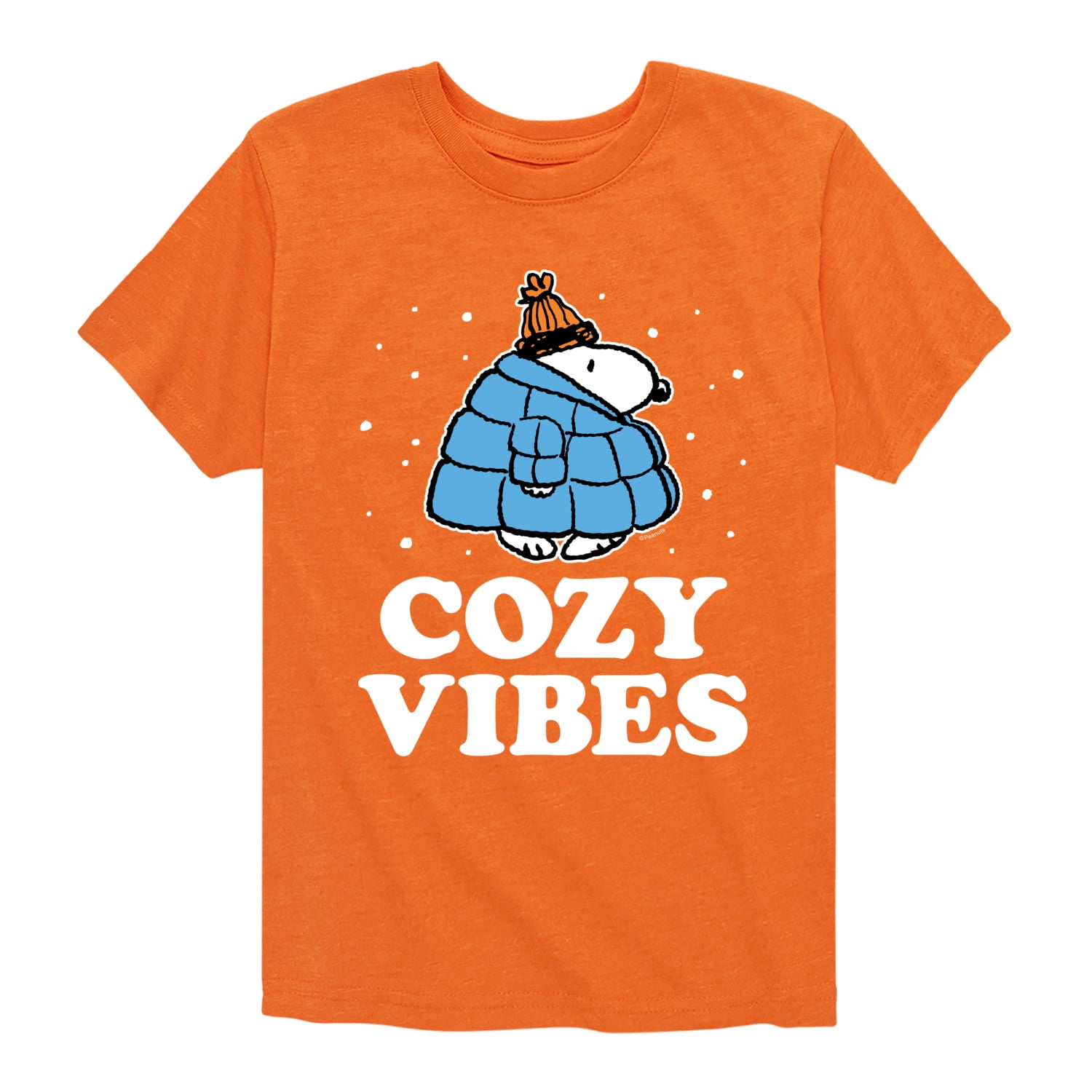 Peanuts - Snoopy - Puffer - Cozy Vibes - Toddler And Youth Short Sleeve ...