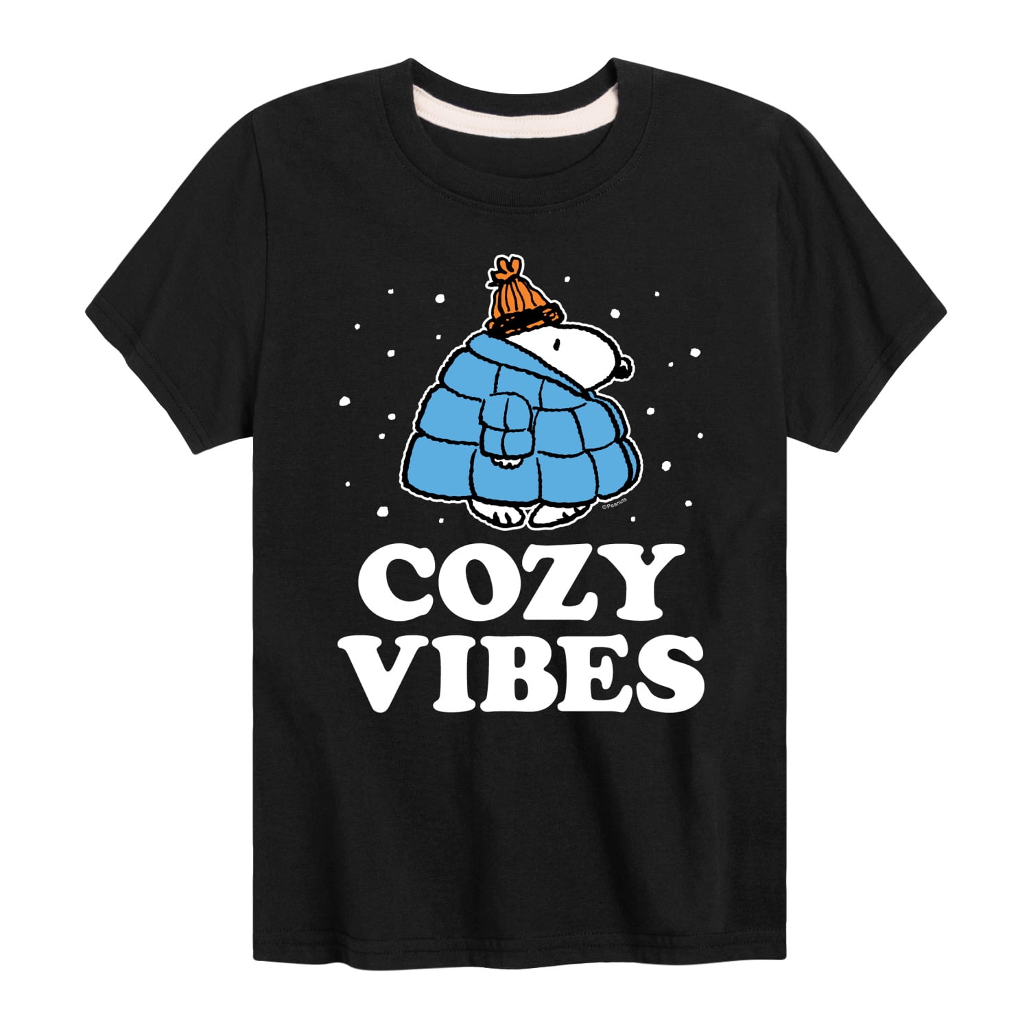 Peanuts - Snoopy - Puffer - Cozy Vibes - Toddler And Youth Short Sleeve ...