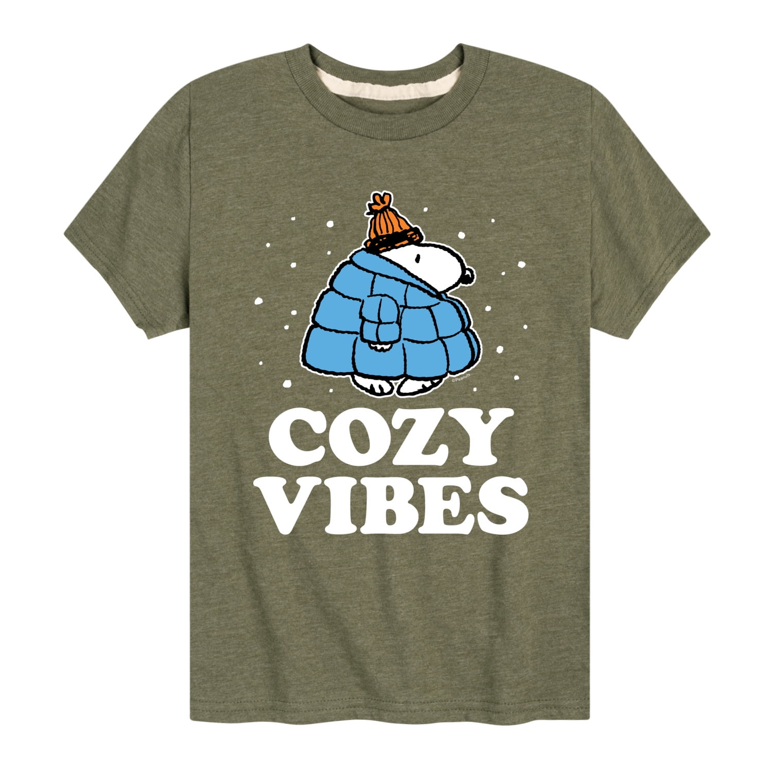 Peanuts - Snoopy - Puffer - Cozy Vibes - Toddler And Youth Short Sleeve ...