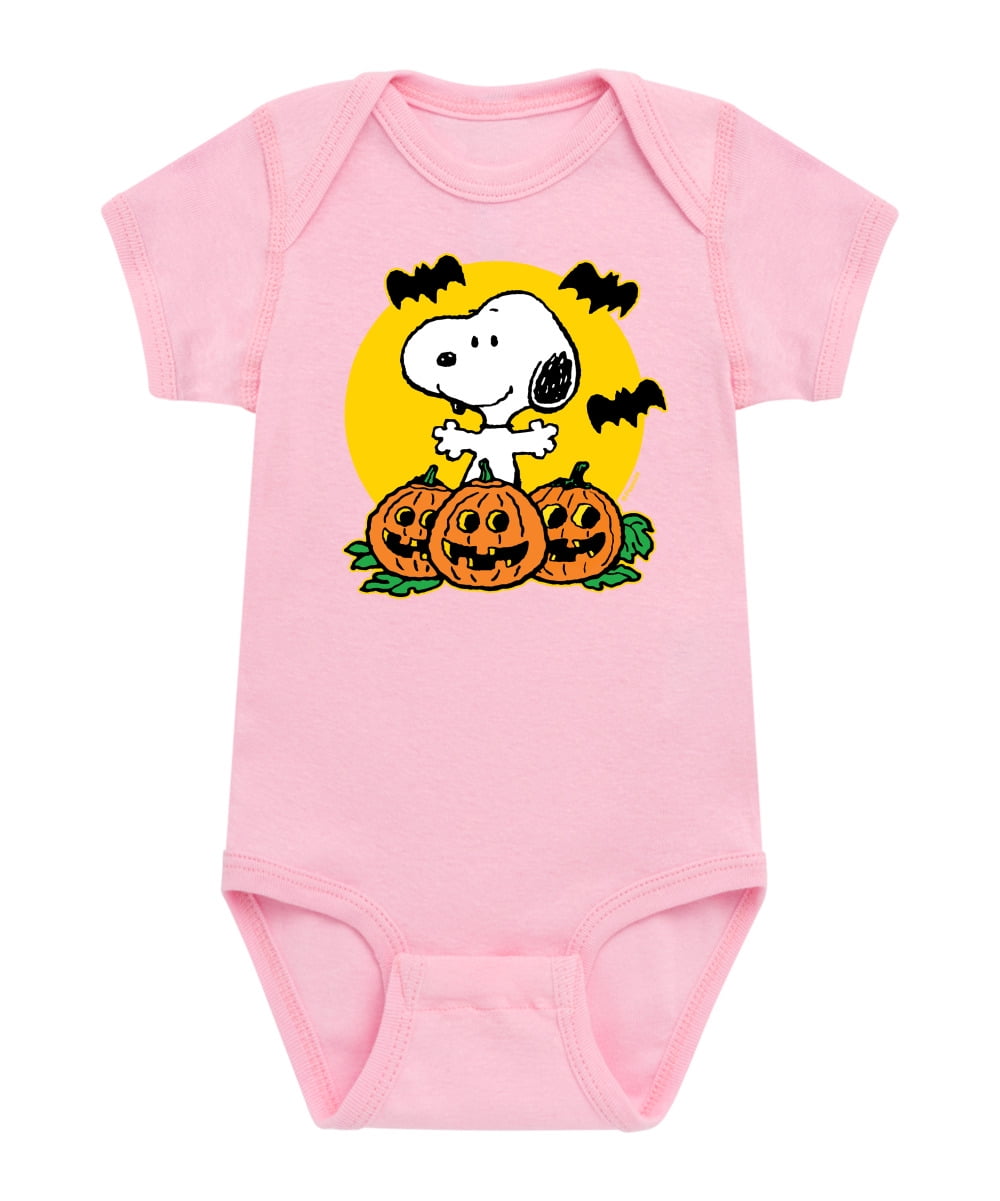Peanuts - Snoopy Pumpkin Patch - Infant Baby One Piece - Walmart.com