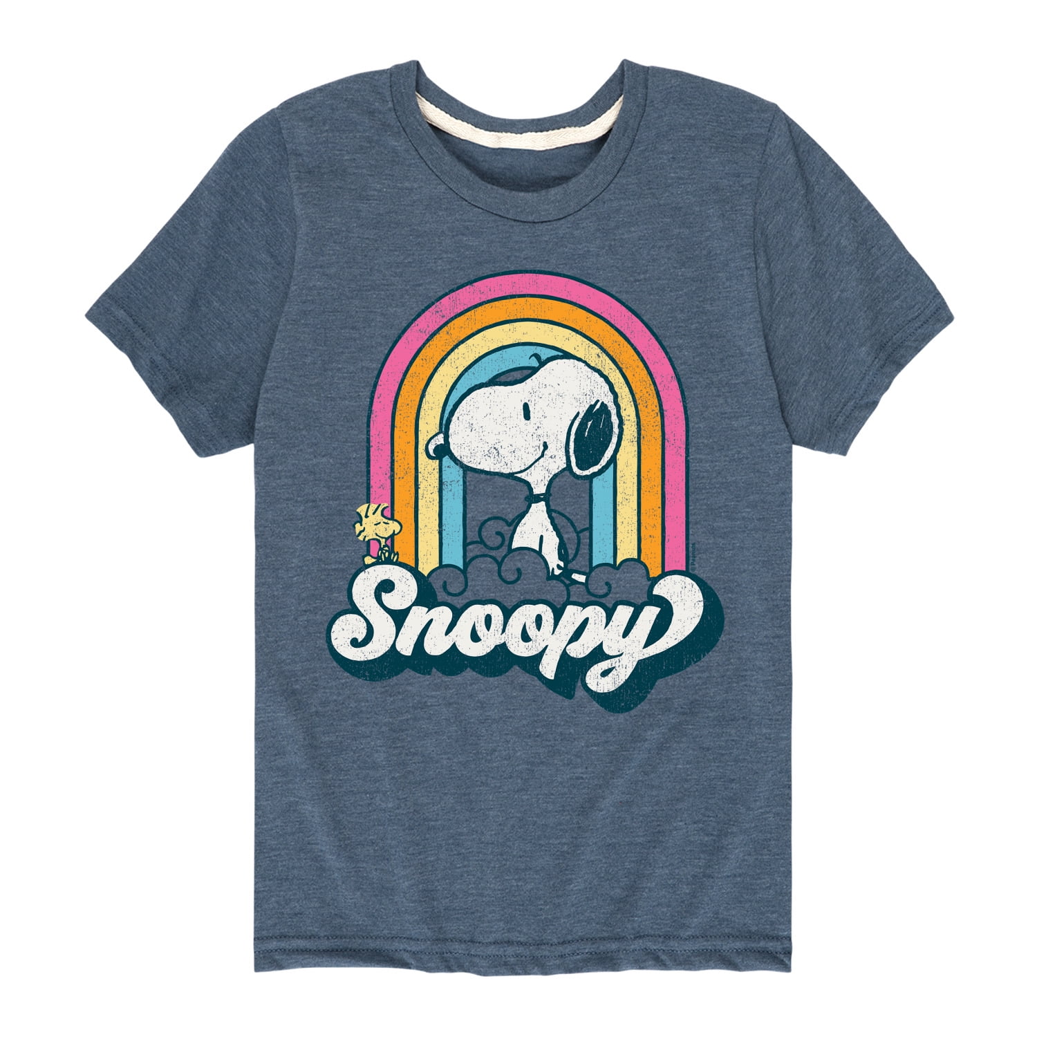 Peanuts - Snoopy Rainbow Clouds - Toddler And Youth Short Sleeve ...