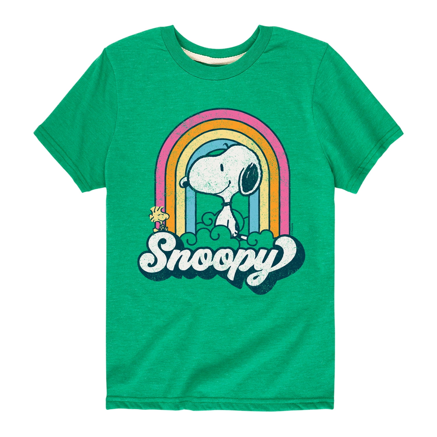 Peanuts - Snoopy Rainbow Clouds - Toddler And Youth Short Sleeve ...