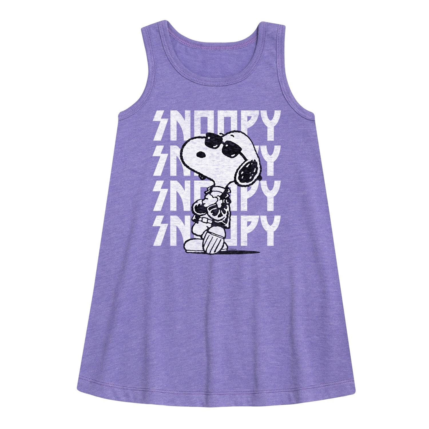 Peanuts - Snoopy Rock Name Repeat - Toddler and Youth Girls A-line ...