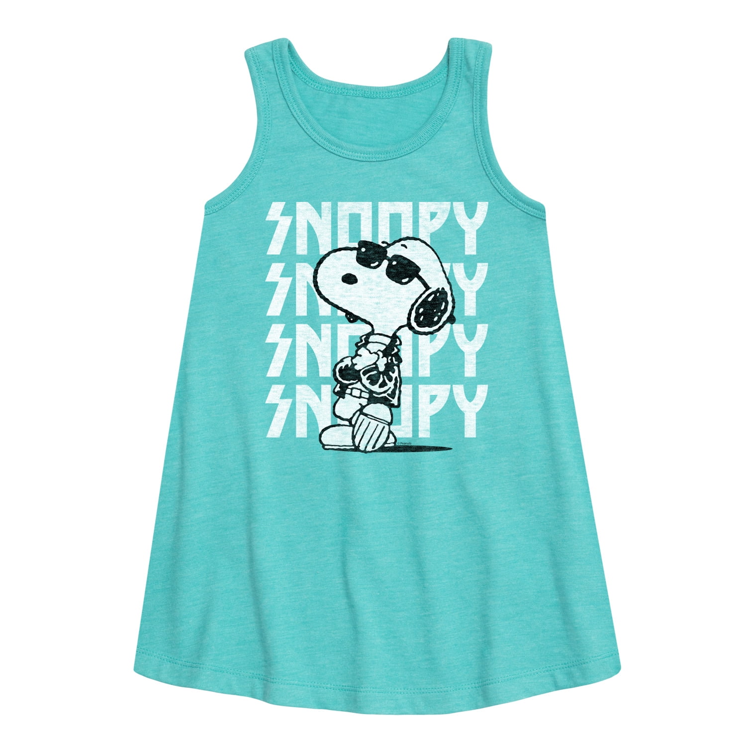 Peanuts - Snoopy Rock Name Repeat - Toddler and Youth Girls A-line ...