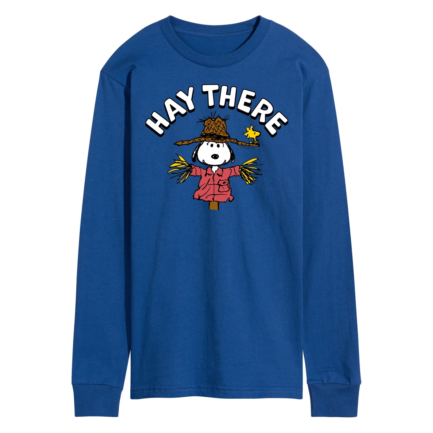 Peanuts - Snoopy Scarecrow Hay There - Men's Long Sleeve T-Shirt ...