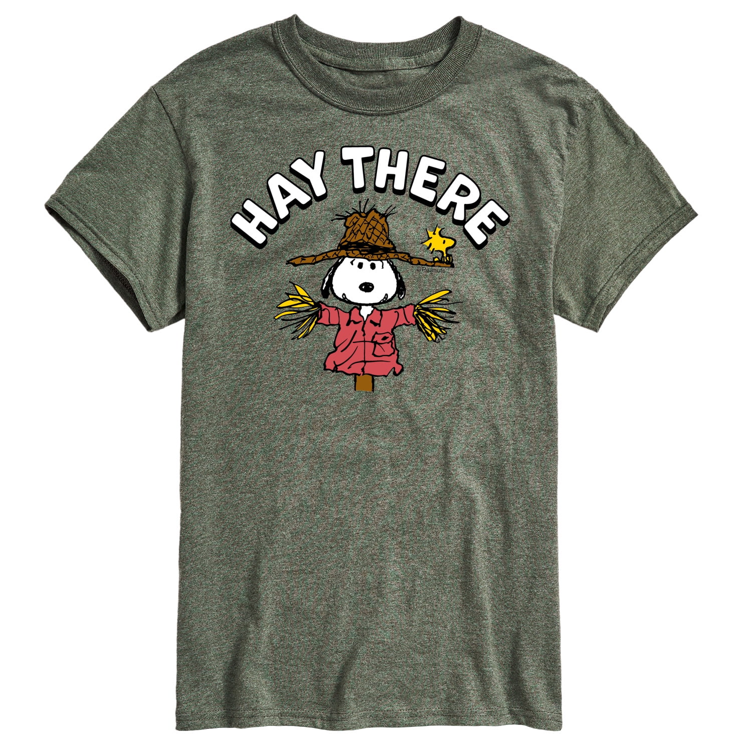 Peanuts - Snoopy Scarecrow Hay There - Men's Short Sleeve Graphic T ...