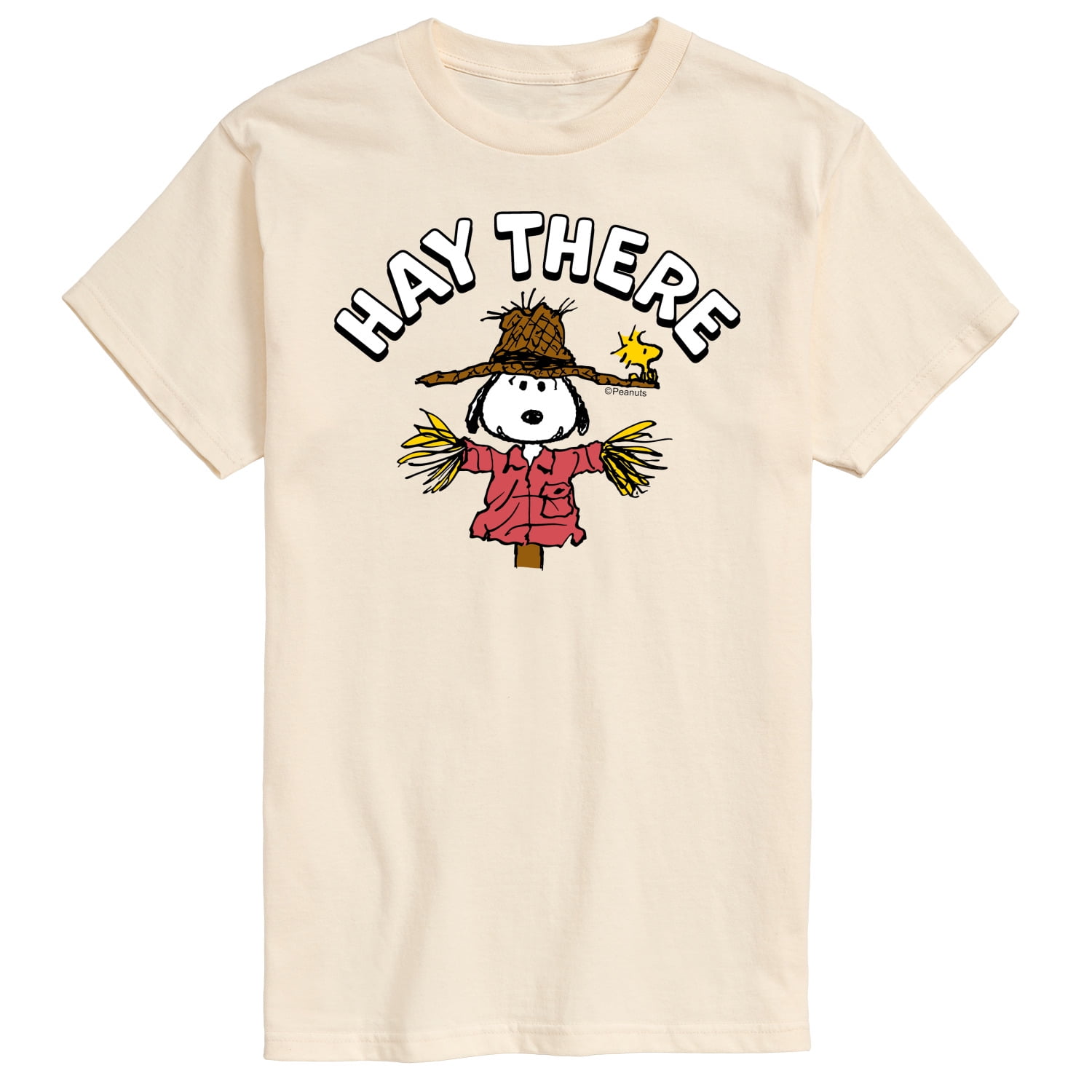 Peanuts - Snoopy Scarecrow Hay There - Men's Short Sleeve Graphic T ...