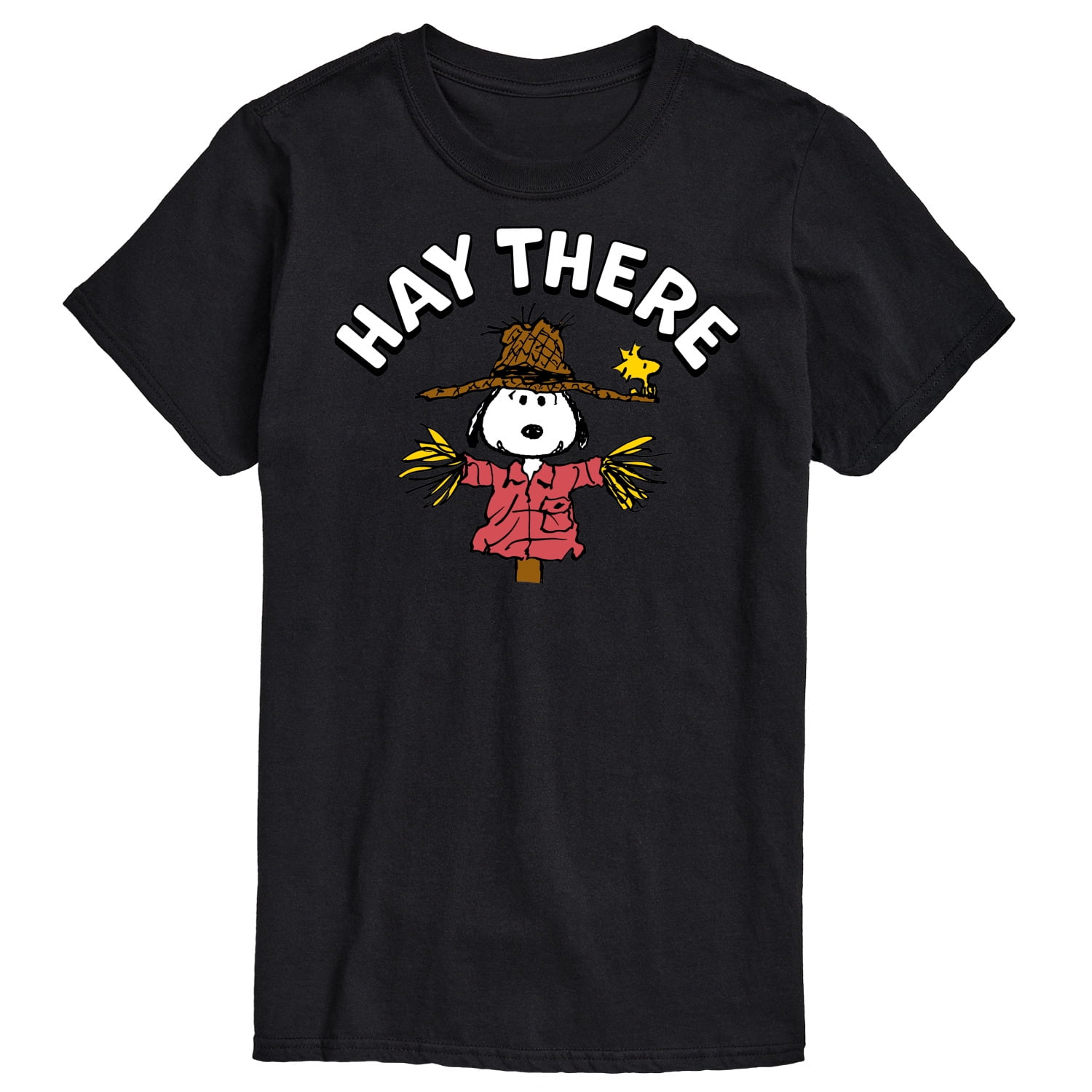 Peanuts - Snoopy Scarecrow Hay There - Men's Short Sleeve Graphic T ...