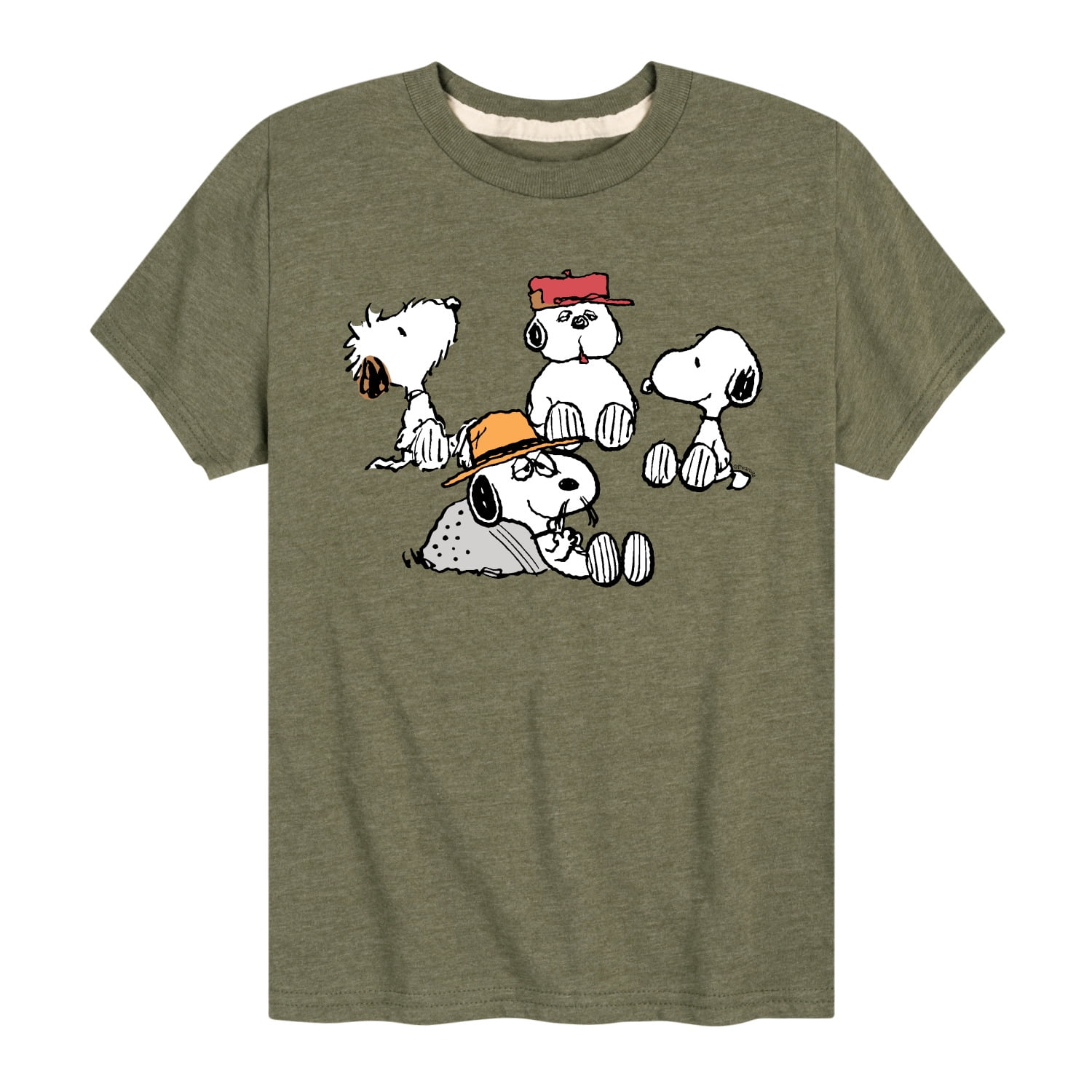Peanuts - Snoopy Siblings - Toddler And Youth Short Sleeve Graphic T-Shirt - Walmart.com