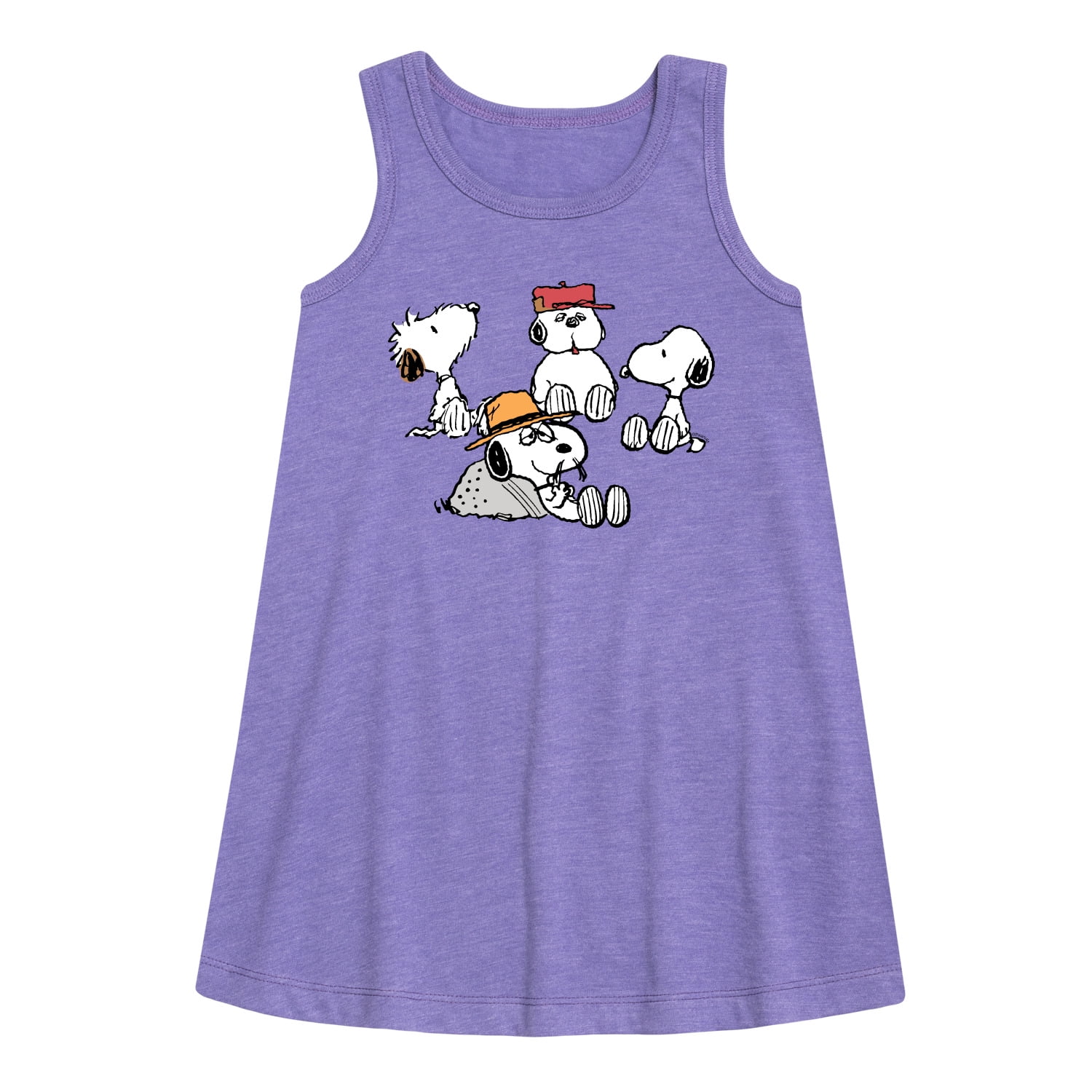 Peanuts - Snoopy Siblings - Toddler and Youth Girls A-line Dress ...