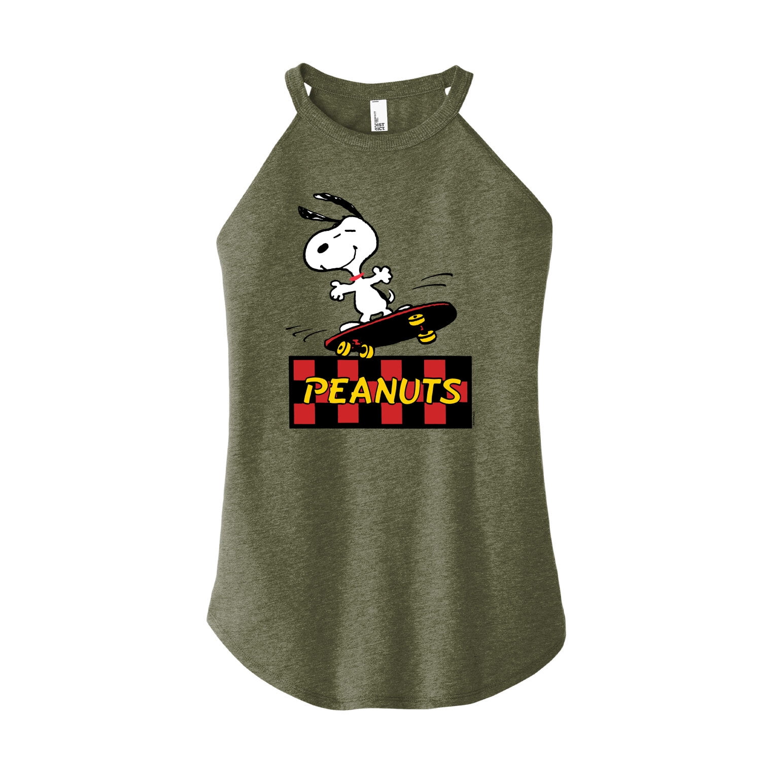 Peanuts - Snoopy Skater - High Neck Tank - Walmart.com