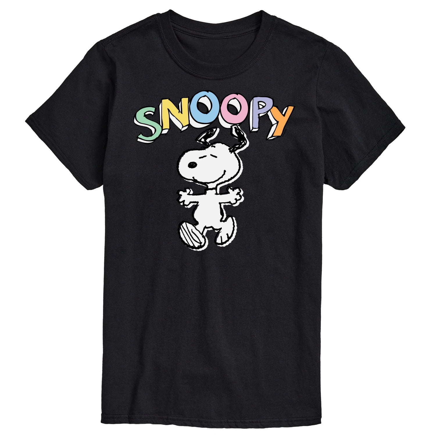 Peanuts - Snoopy Sketchy - Men's Short Sleeve Graphic T-Shirt - Walmart.com