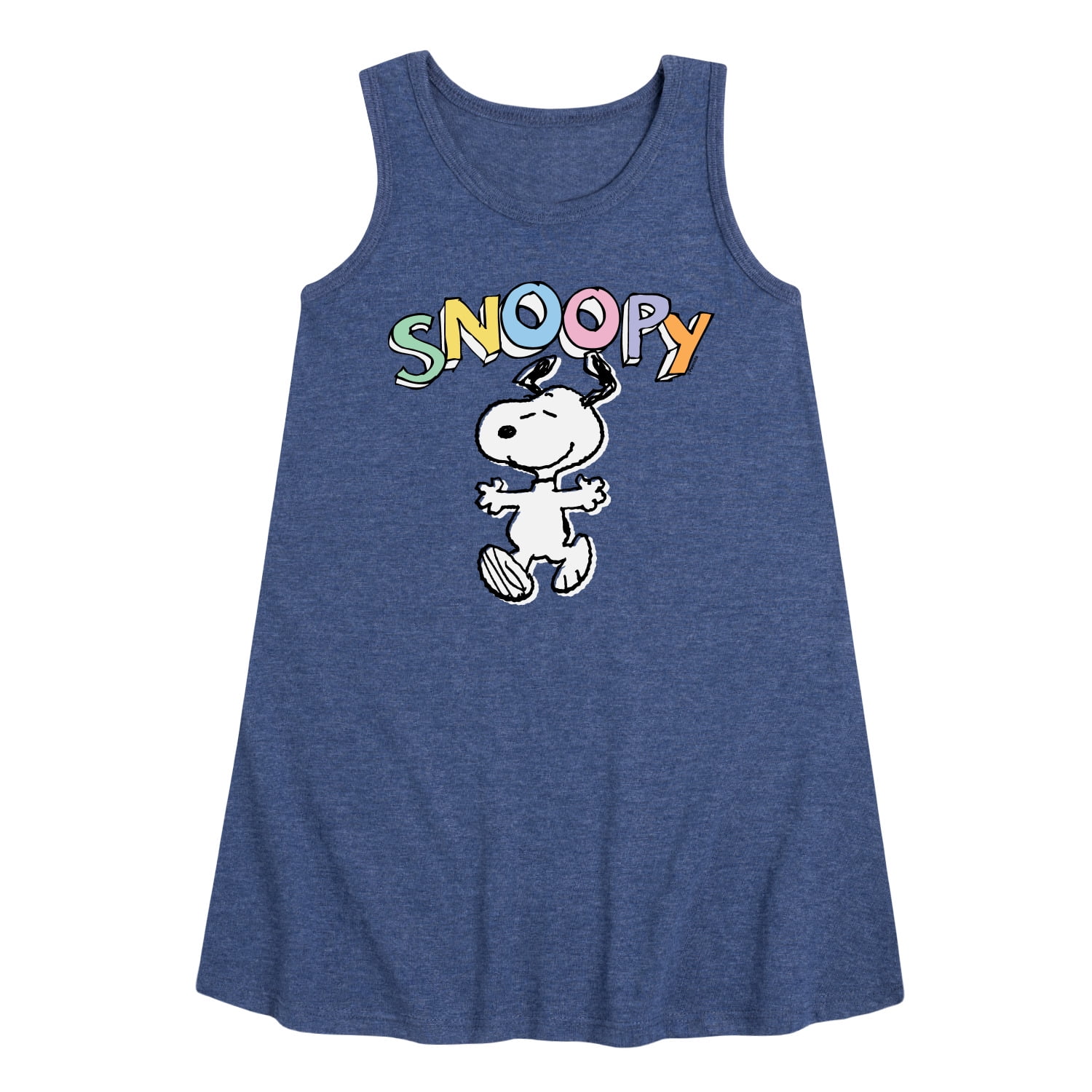 Peanuts - Snoopy Sketchy - Youth Girls A-line Dress - Walmart.com