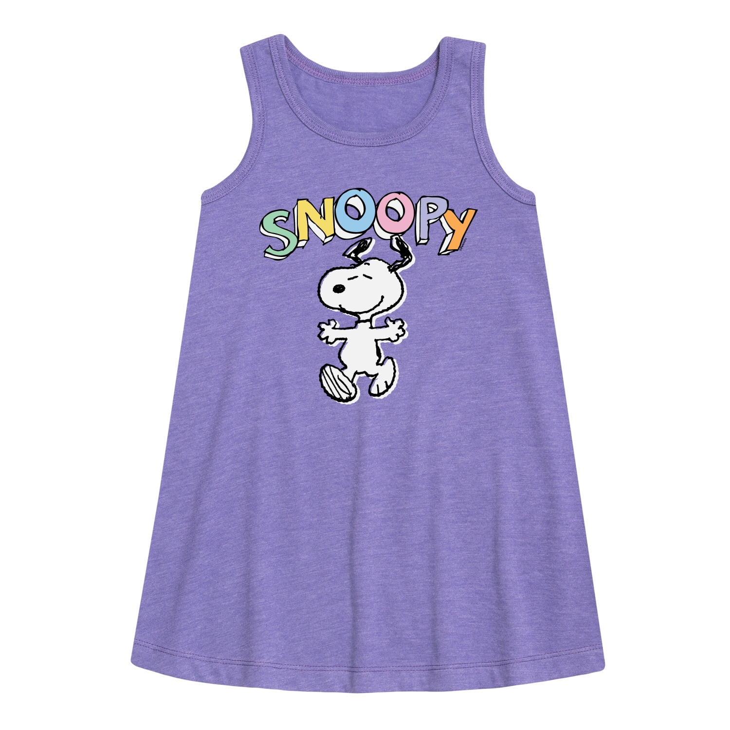 Peanuts - Snoopy Sketchy - Youth Girls A-line Dress - Walmart.com