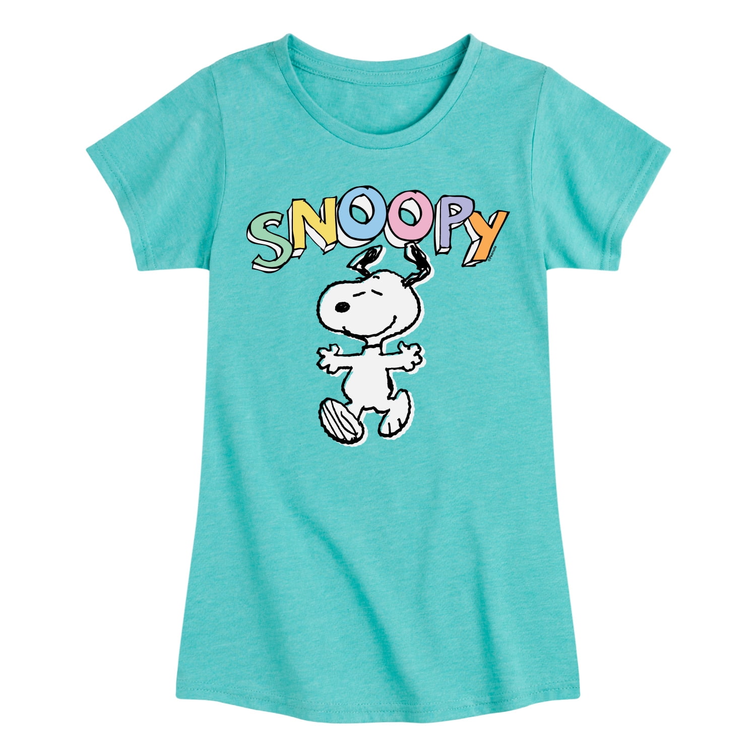 Peanuts - Snoopy Sketchy - Youth Girls Short Sleeve Tee - Walmart.com