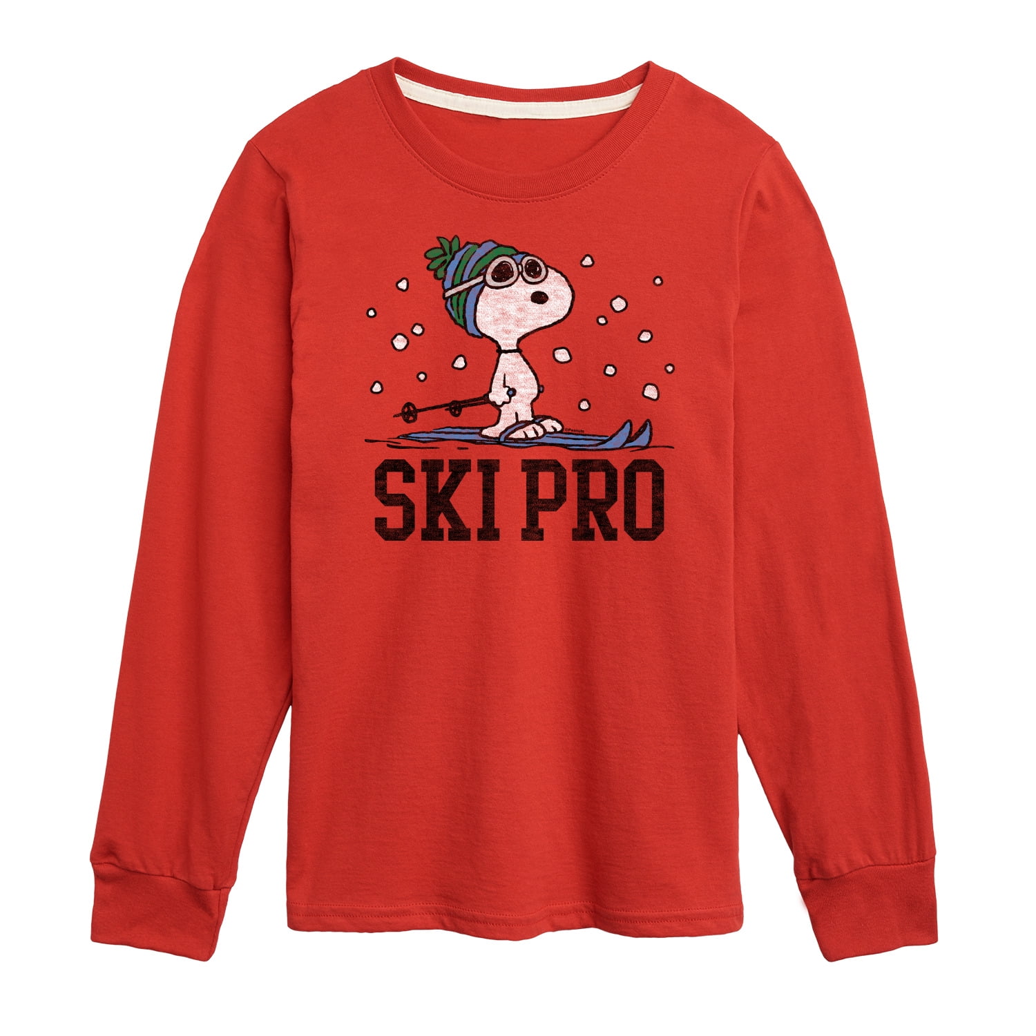 Peanuts - Snoopy Ski Pro - Toddler And Youth Long Sleeve Graphic T ...