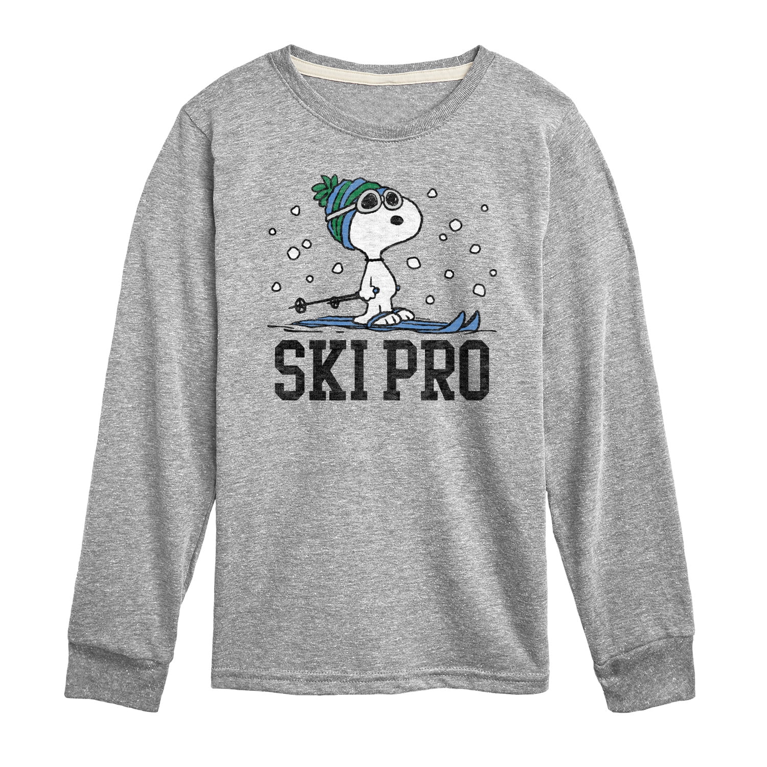 Peanuts - Snoopy Ski Pro - Toddler And Youth Long Sleeve Graphic T ...