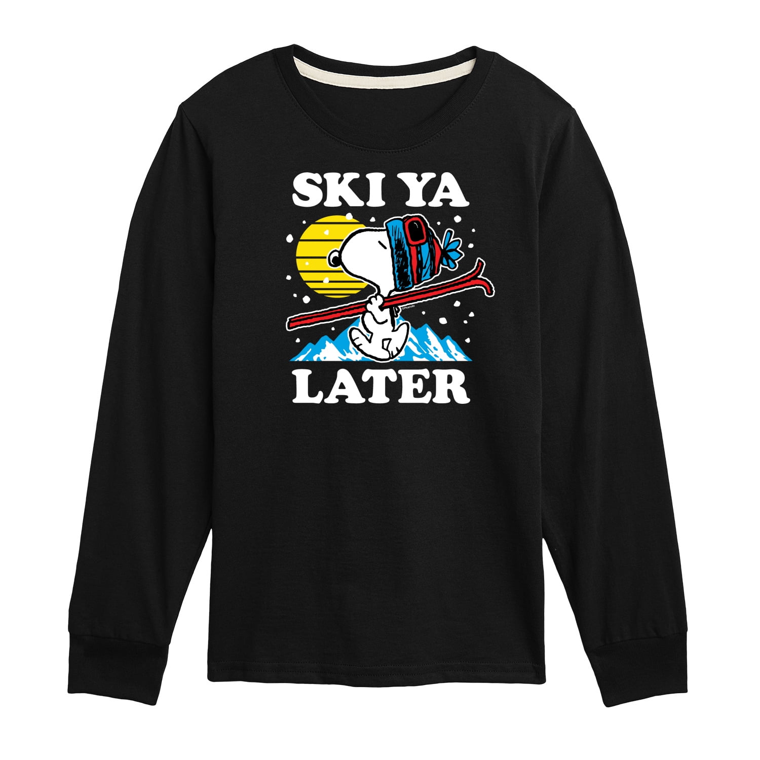Peanuts - Snoopy Ski Ya Later - Toddler And Youth Long Sleeve Graphic T ...