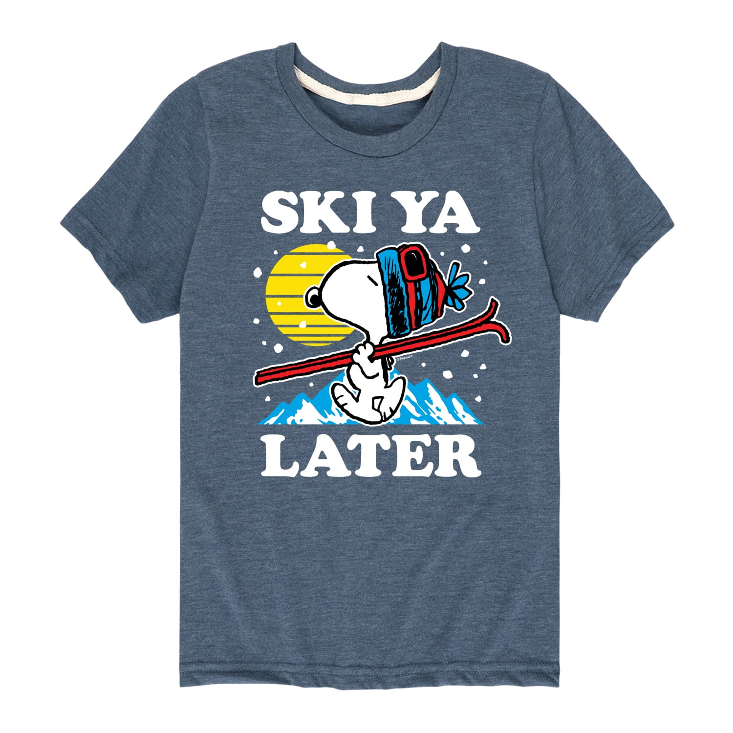 Peanuts - Snoopy Ski Ya Later - Toddler And Youth Short Sleeve Graphic ...