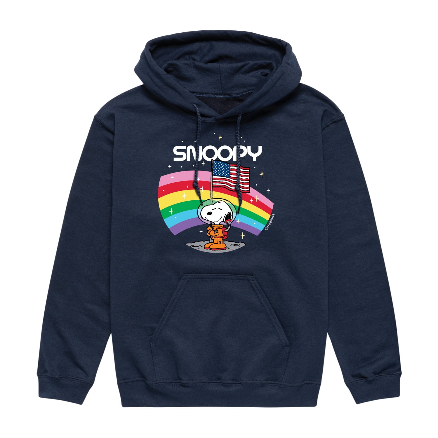 Peanuts - Snoopy Space Badge - Men's Pullover Hoodie - Walmart.com