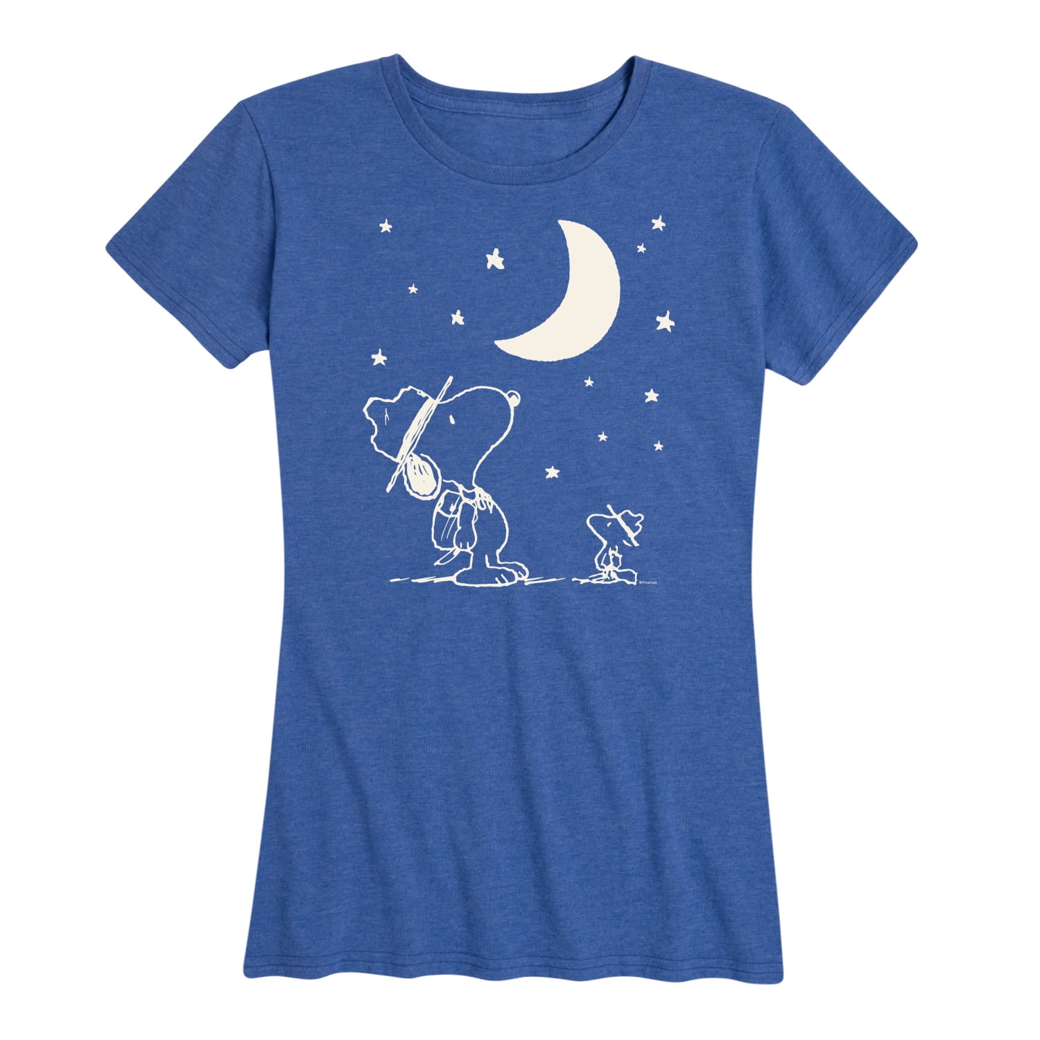 Peanuts - Snoopy Star Gazing - Women's Short Sleeve Graphic T-Shirt ...