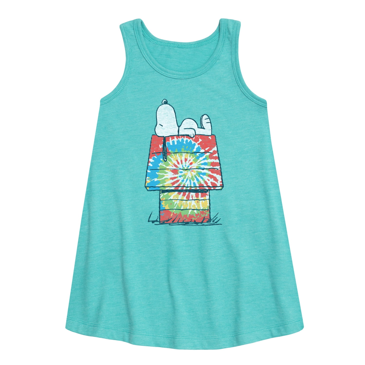 Peanuts - Snoopy Tie Dye House - Toddler & Youth Girls A-line Dress ...