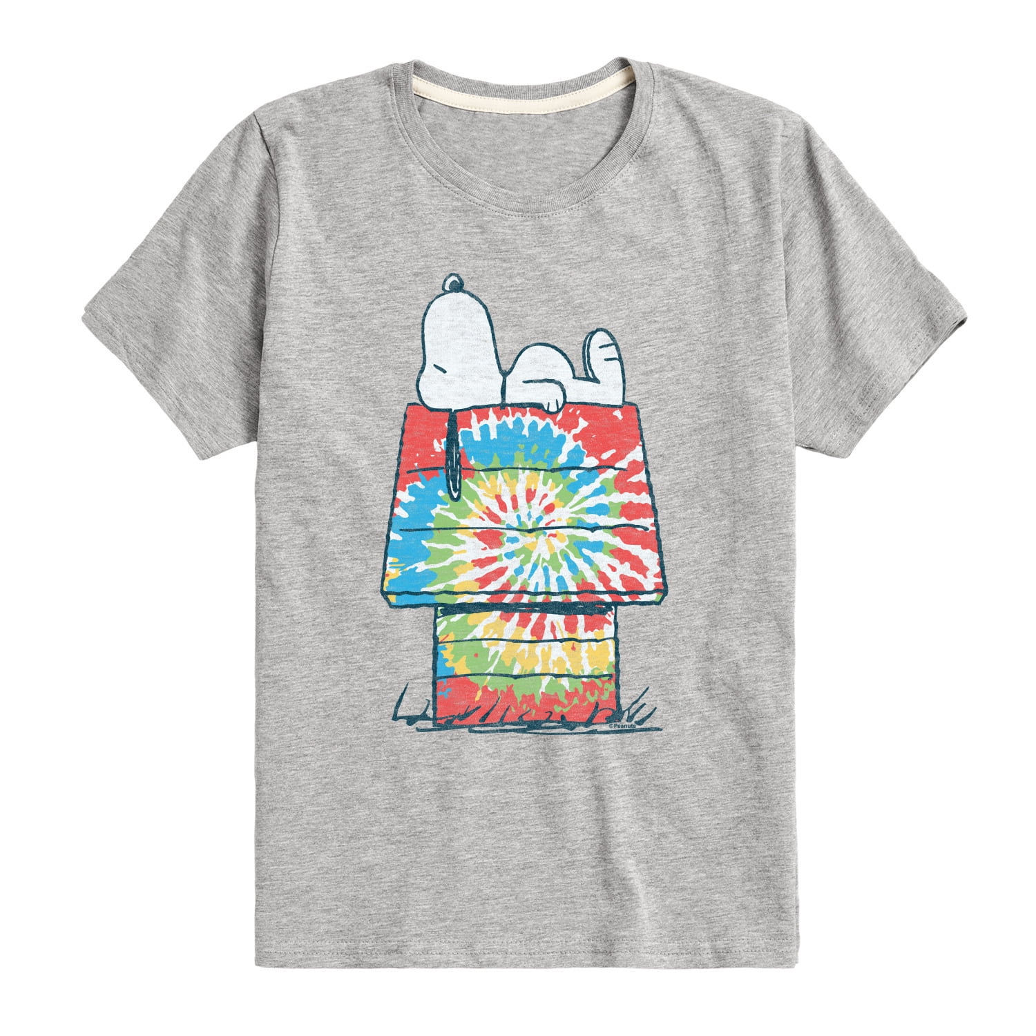Peanuts - Snoopy Tie Dye House - Toddler & Youth Short Sleeve Graphic T ...