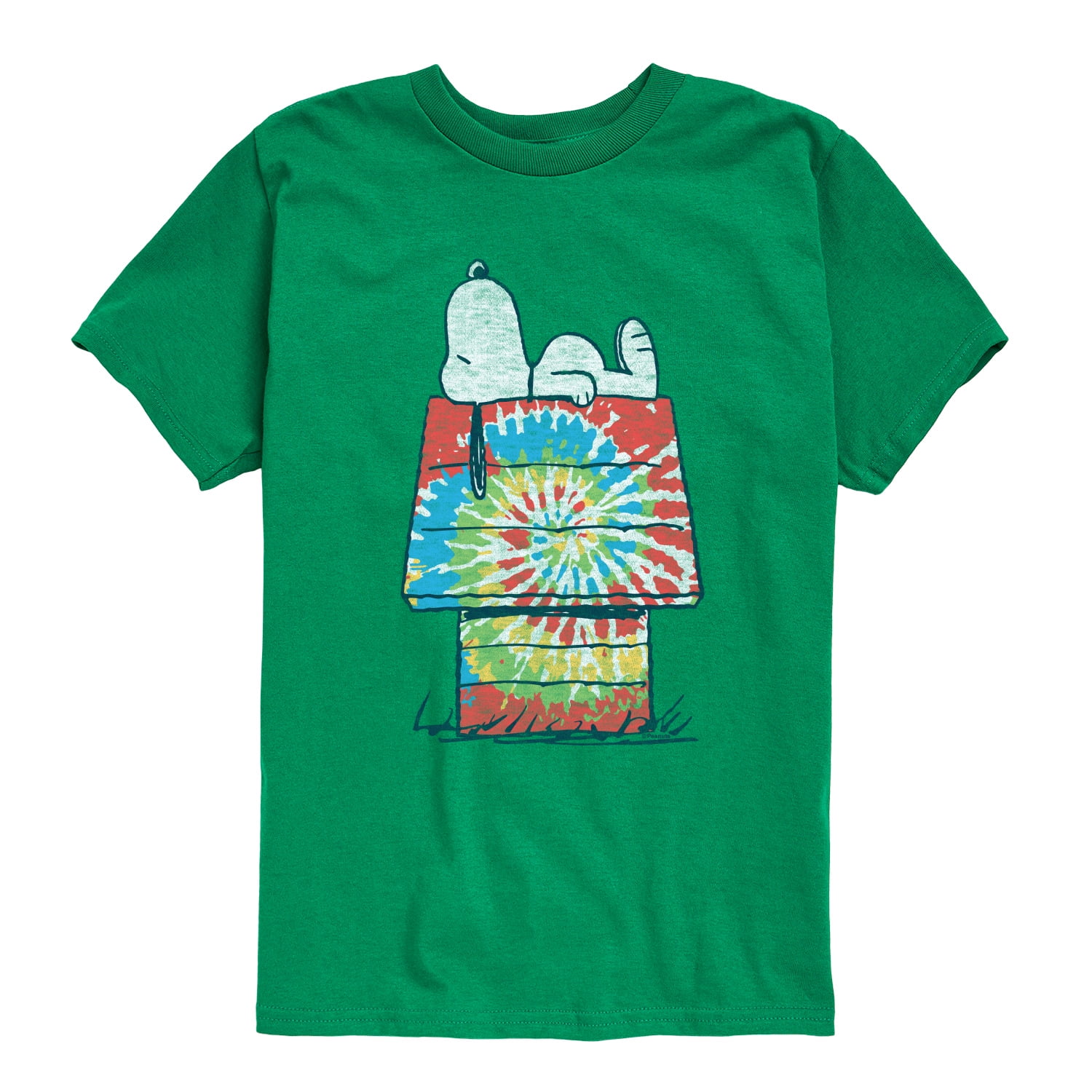 Peanuts - Snoopy Tie Dye House - Toddler & Youth Short Sleeve Graphic T ...