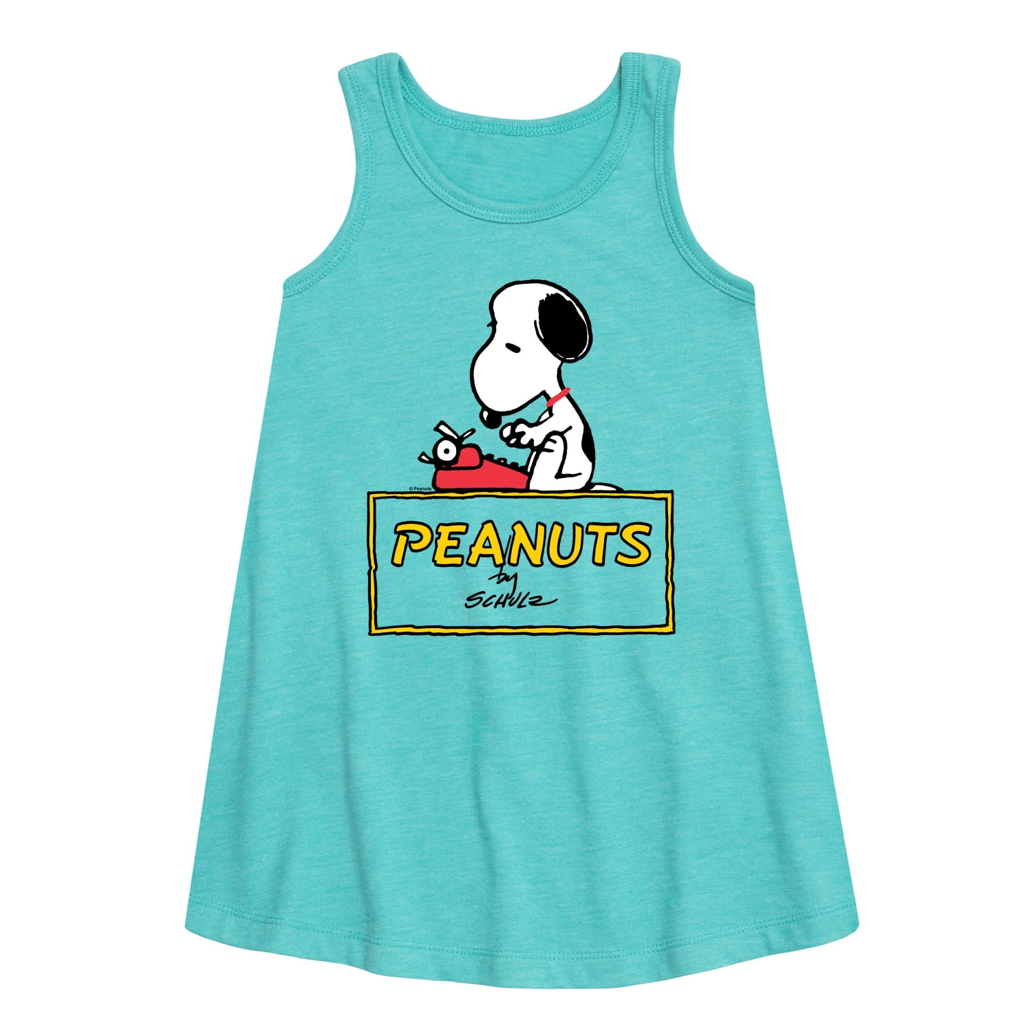 Peanuts - Snoopy Typing - Toddler & Youth Girls A-line Dress - Walmart.com
