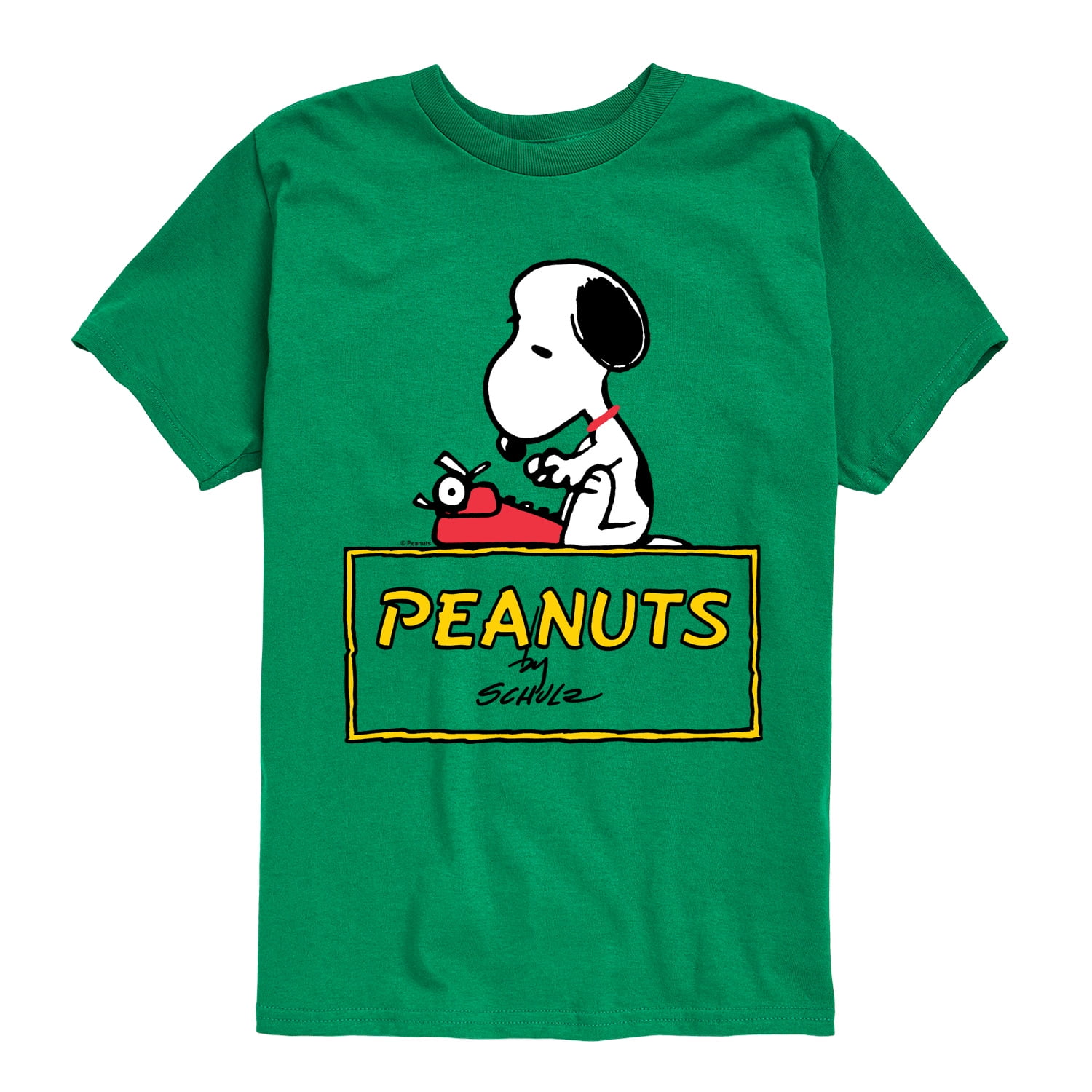 Peanuts - Snoopy Typing - Toddler & Youth Short Sleeve Graphic T-Shirt ...