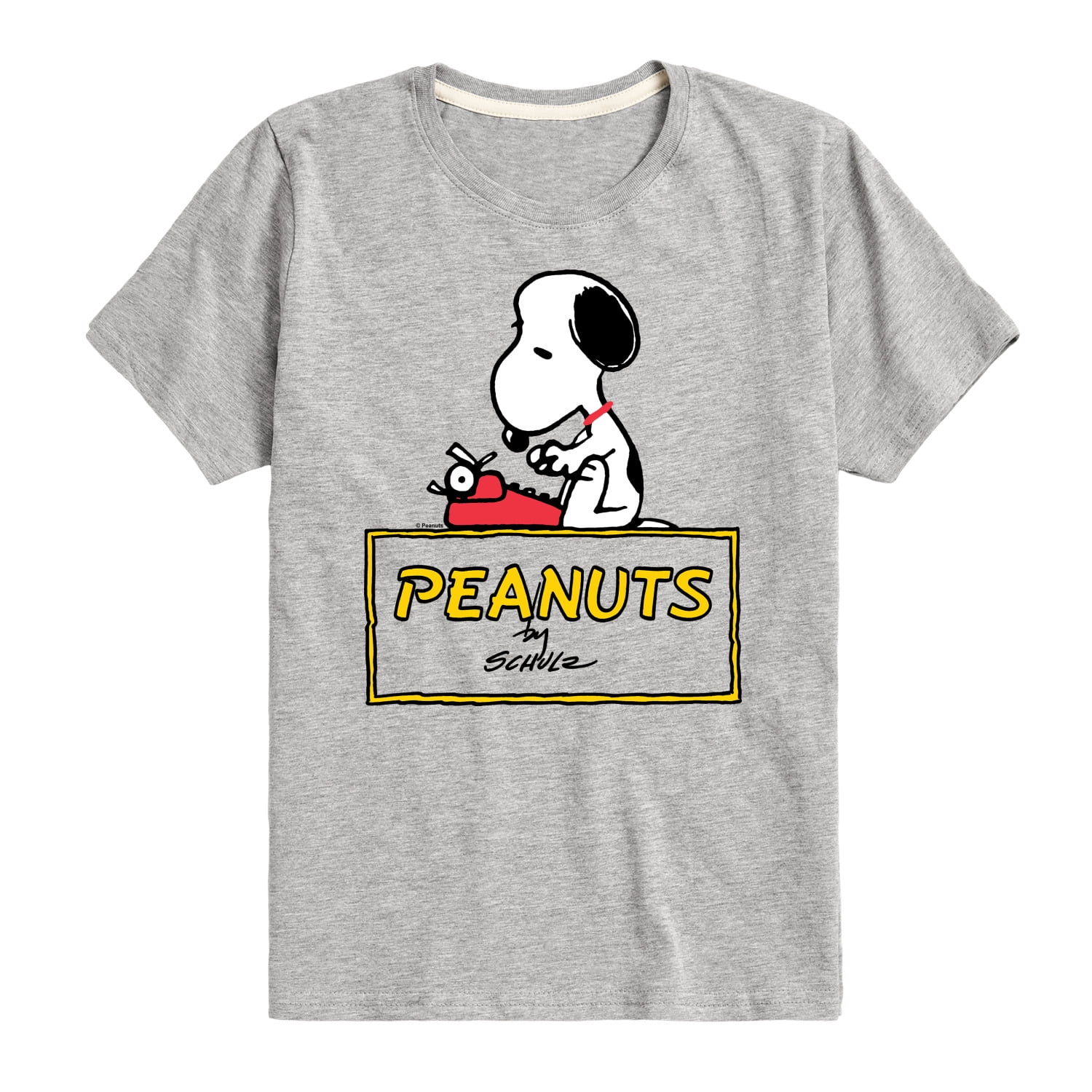 Peanuts - Snoopy Typing - Toddler & Youth Short Sleeve Graphic T-Shirt ...
