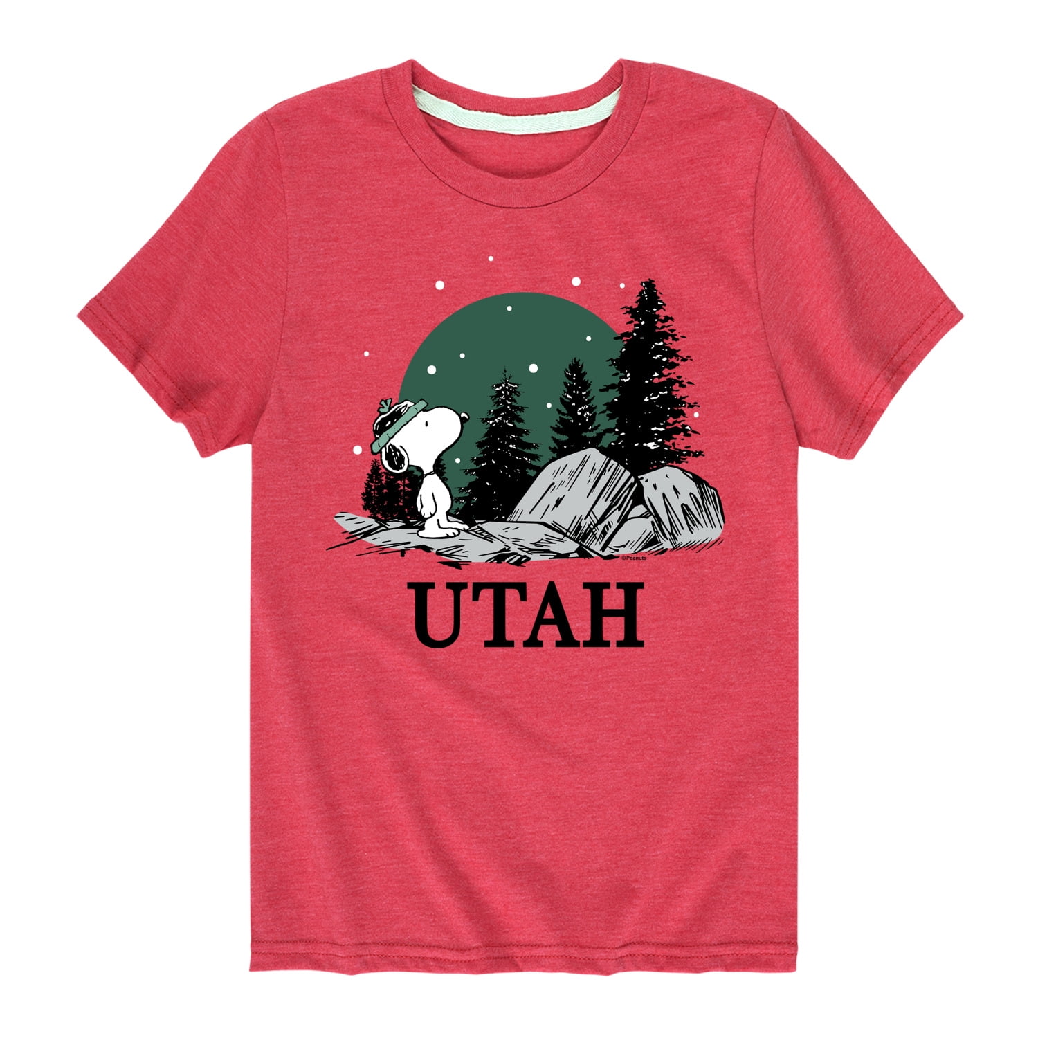 Peanuts - Snoopy Utah - Toddler And Youth Short Sleeve Graphic T-Shirt - Walmart.com