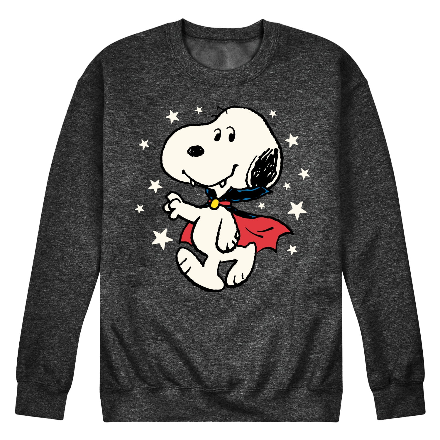 Peanuts - Snoopy Vampire Stars Glow In The Dark - Men's Crew Neck ...