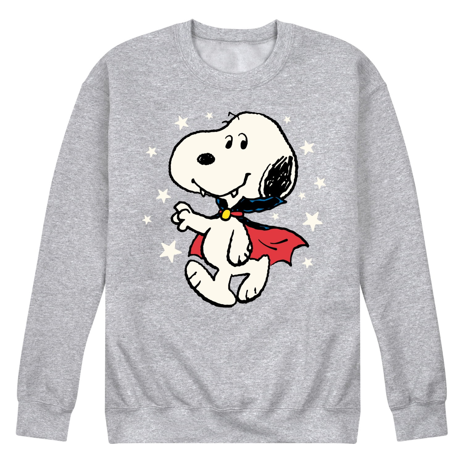 Peanuts - Snoopy Vampire Stars Glow In The Dark - Men's Crew Neck ...