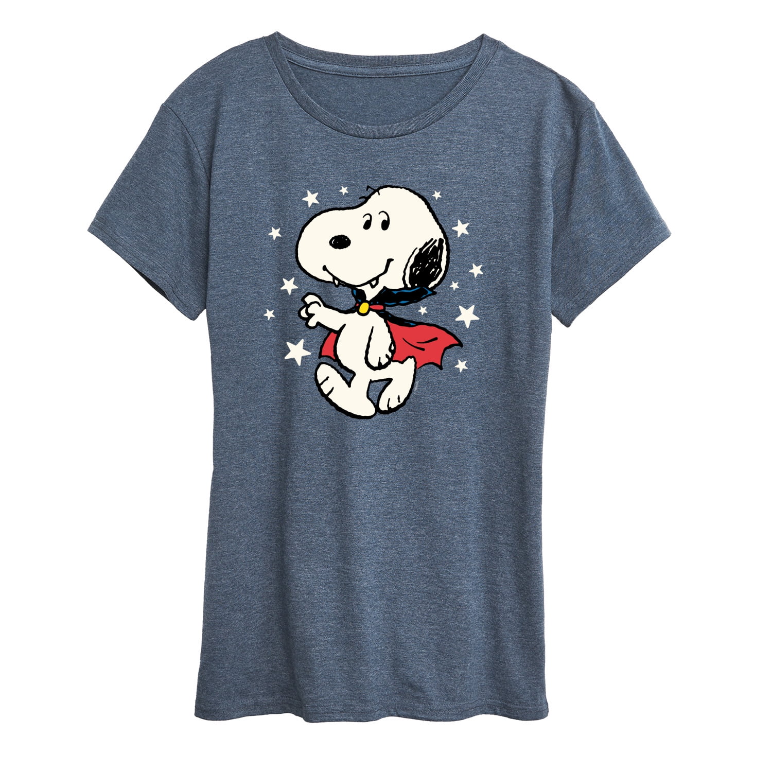 Peanuts - Snoopy Vampire Stars Glow In The Dark - Women's Short Sleeve ...