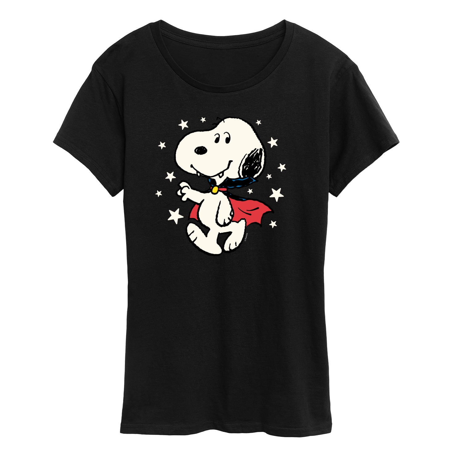 Peanuts - Snoopy Vampire Stars Glow In The Dark - Women's Short Sleeve ...