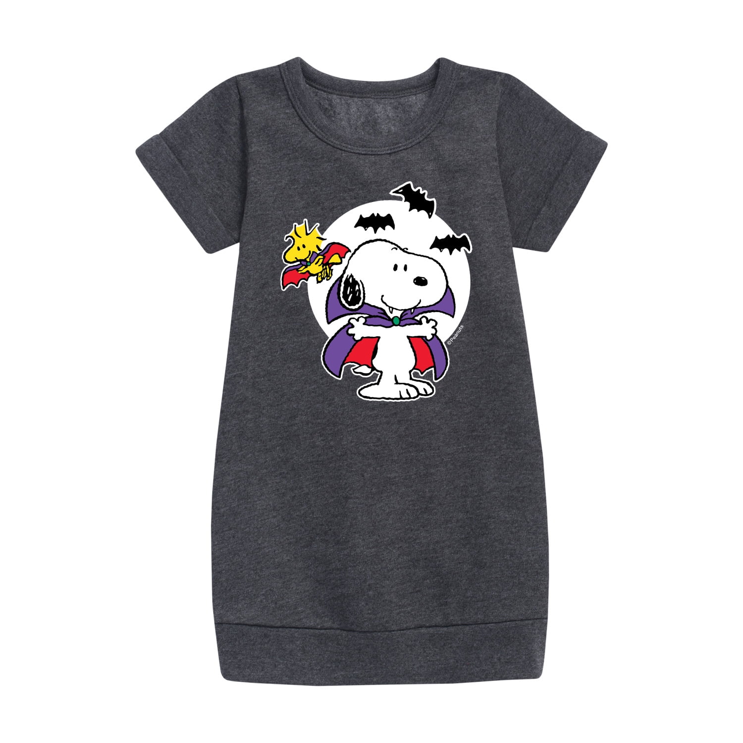 Peanuts - Snoopy Vampire and Woodstock - Toddler And Youth Girls Fleece ...