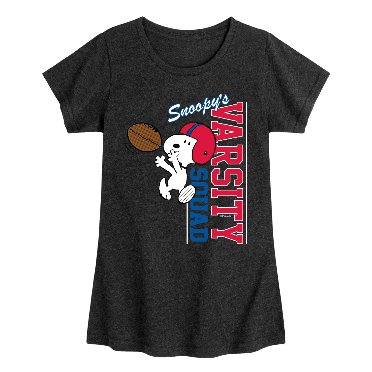 Peanuts - Snoopy Varsity Squad - Toddler And Youth Girls Short Sleeve ...