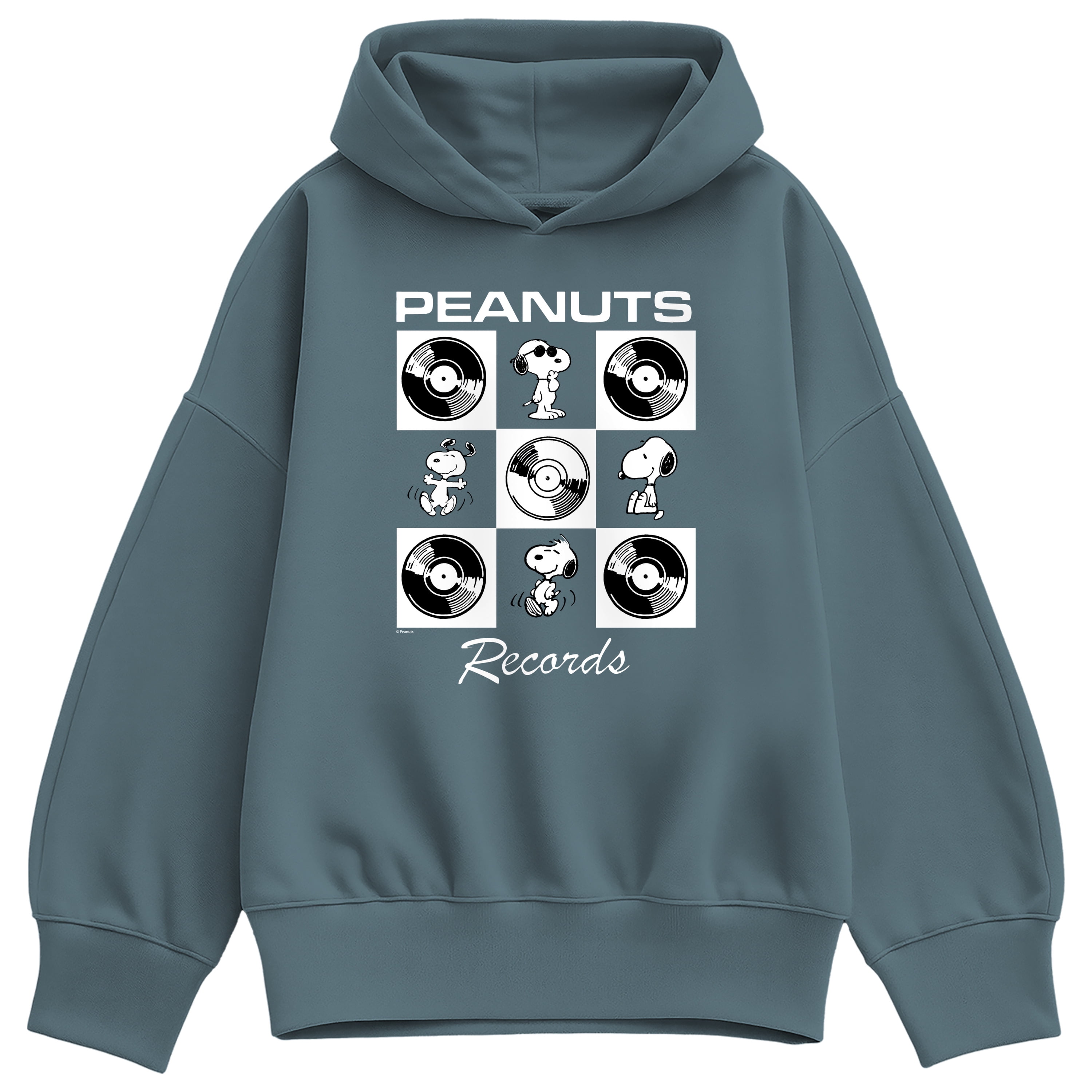 Peanuts - Snoopy Vinyl Grid - Women's Oversized Fleece Hoodie ...