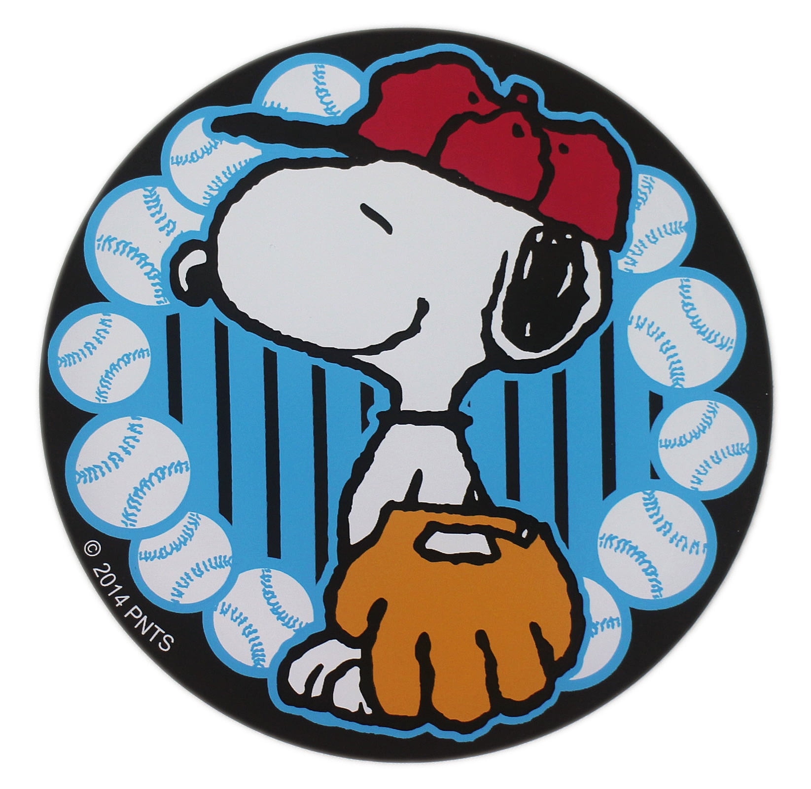 Peanuts Snoopy Blue Colored Drink Coaster - Snoopy Baeball Player ...